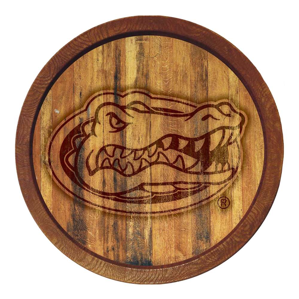 Florida Gators: Branded "Faux" Barrel Top Sign