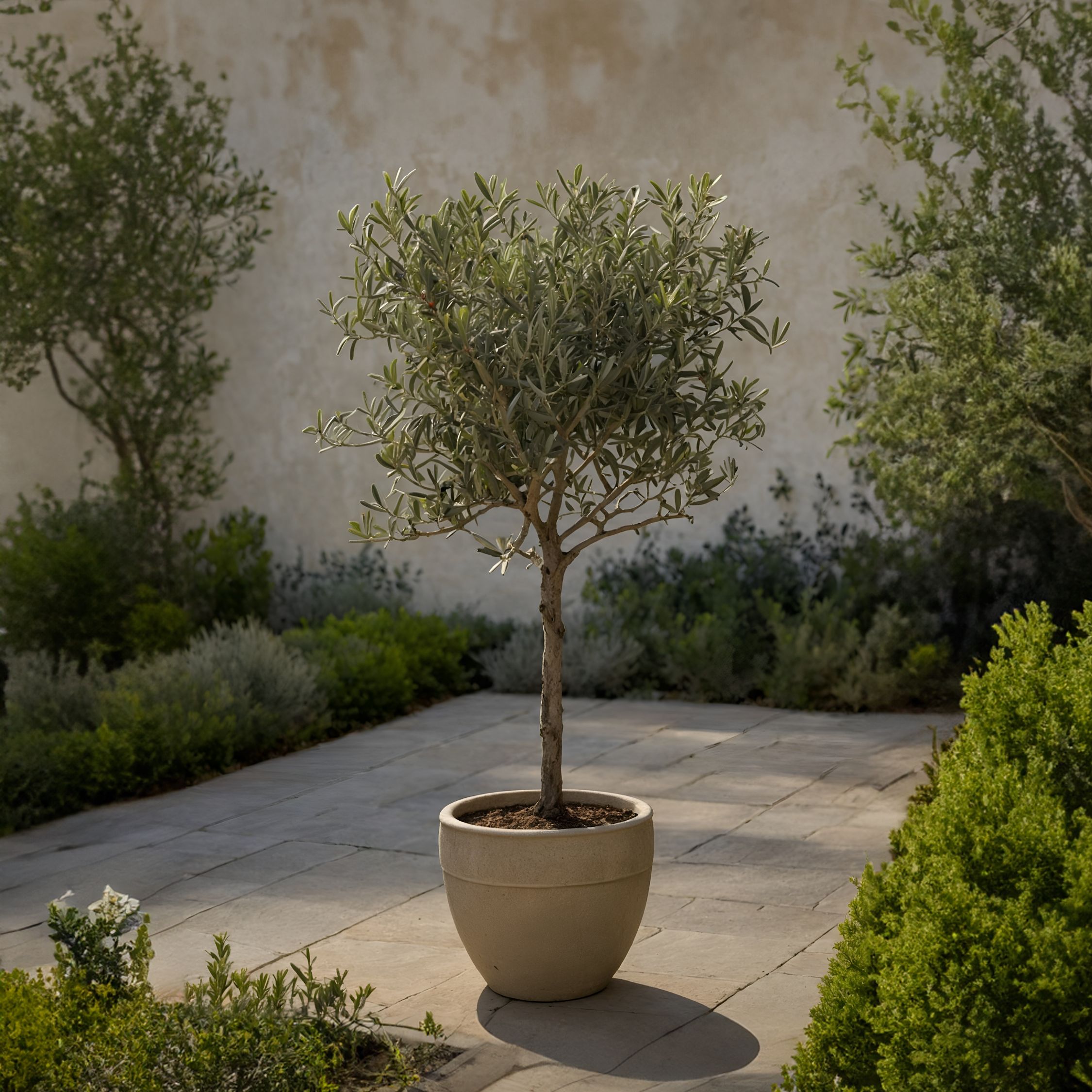 Olijfboom - Set van 2 - Olea europaea - Hoogte 50-60cm - ⌀14cm - Plant ...