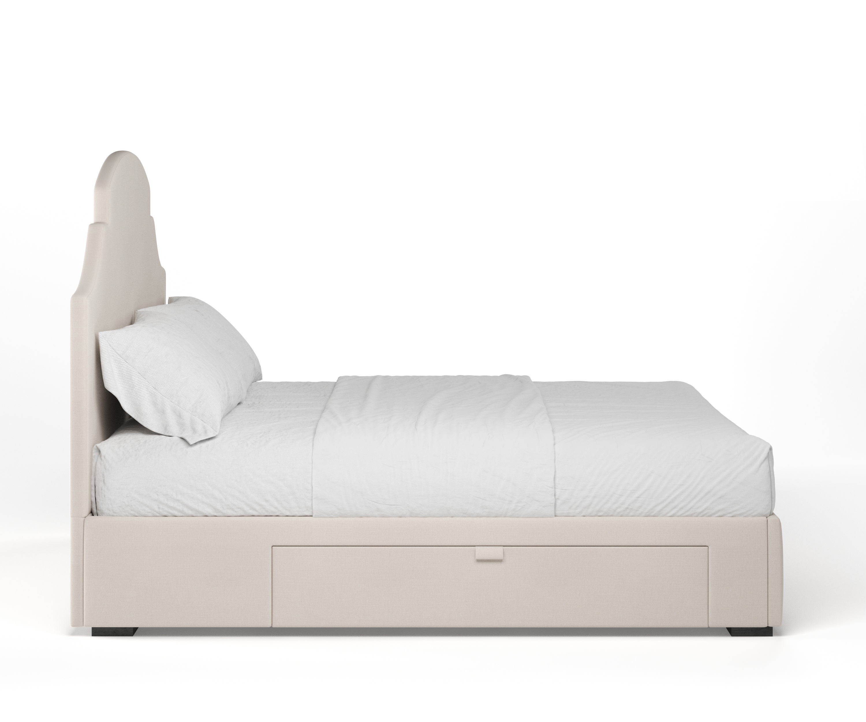 Aspen Bed: Modern Curved Chair | Blue Label