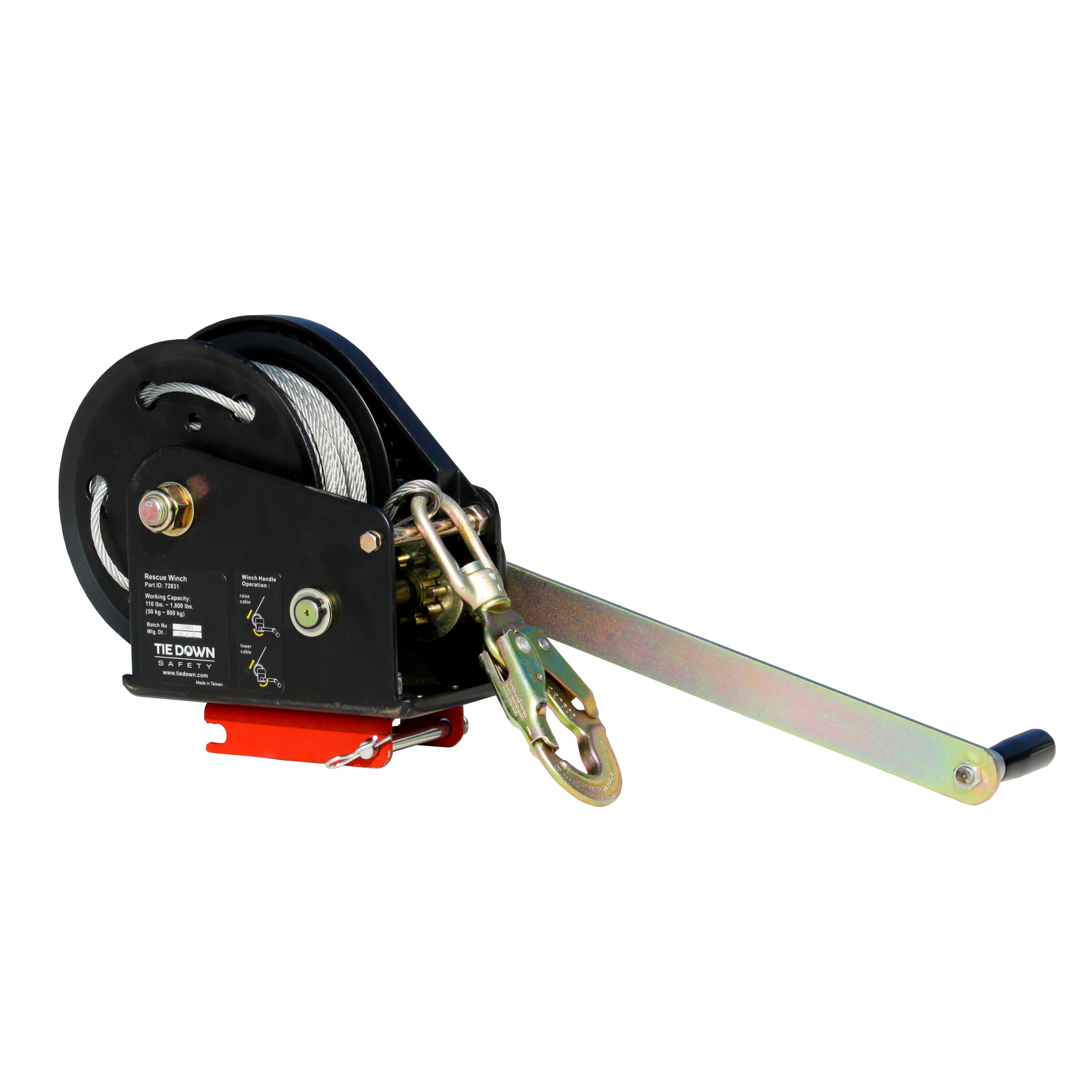 Tie Down 72819 PX3 Rescue Winch System with 100 ft. of Galvanized ...