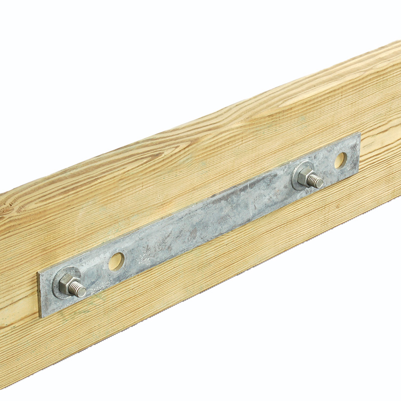 Tie Down 26385 4 in. x 15 in. Standard Grade 7 Gauge Galv Steel Backing ...