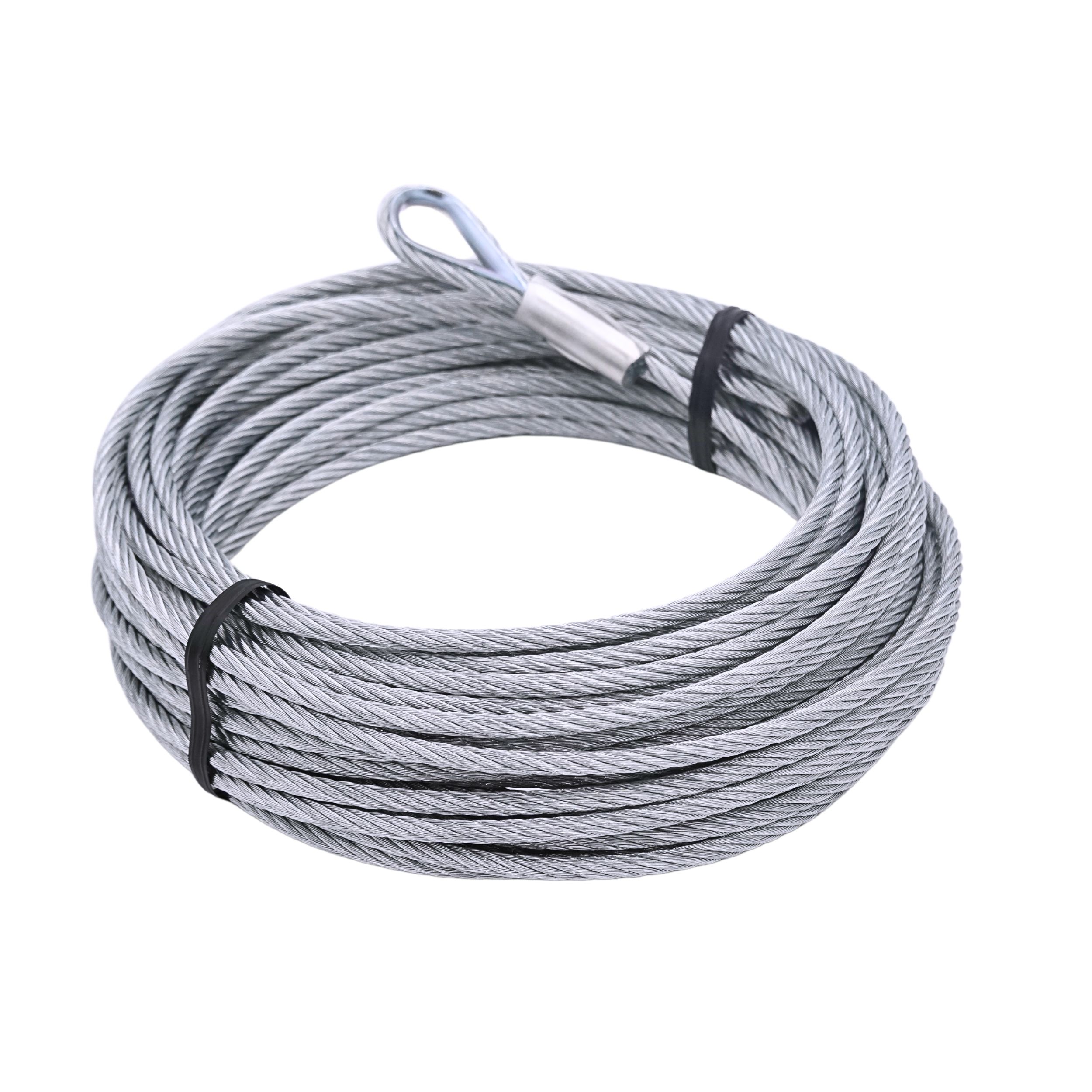Tie Down 50070 3/16 in. x 50 ft. Galvanized Cable w/ Swagged Loop and ...