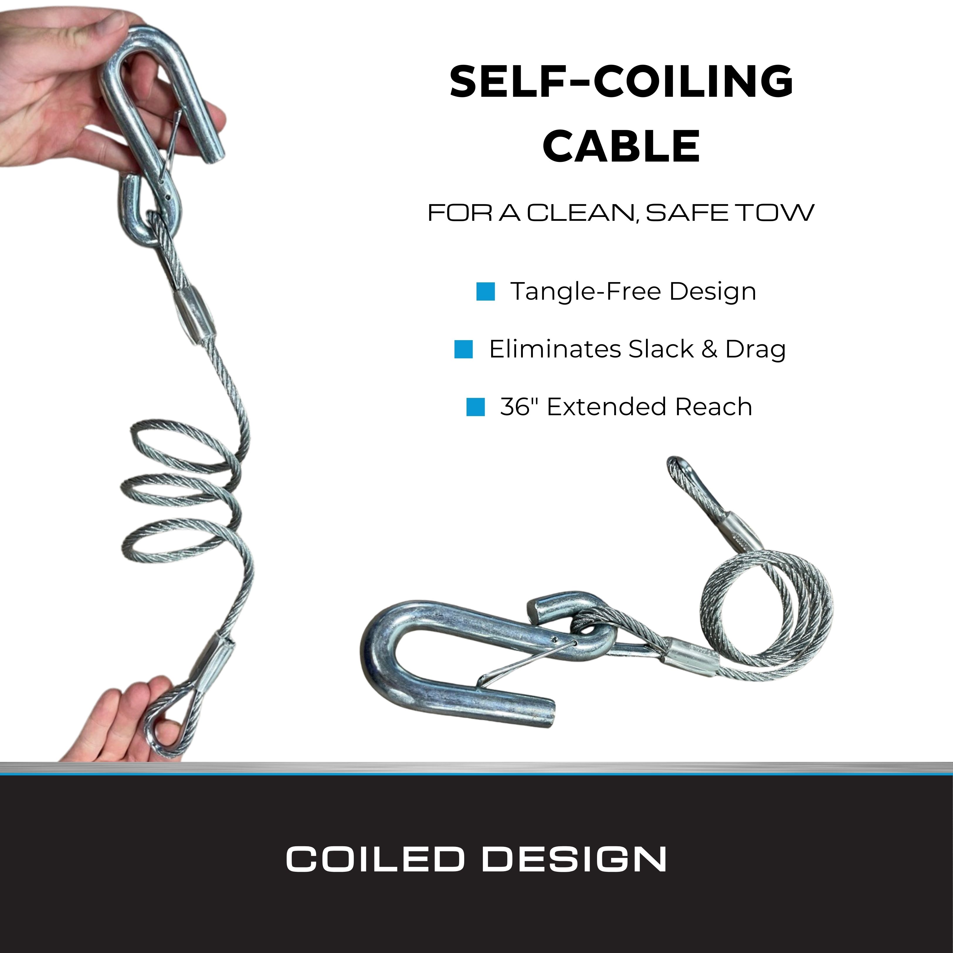 Tie Down 59535 Galvanized HITCH CABLES, 3500 lbs. Capacity | Tie Down