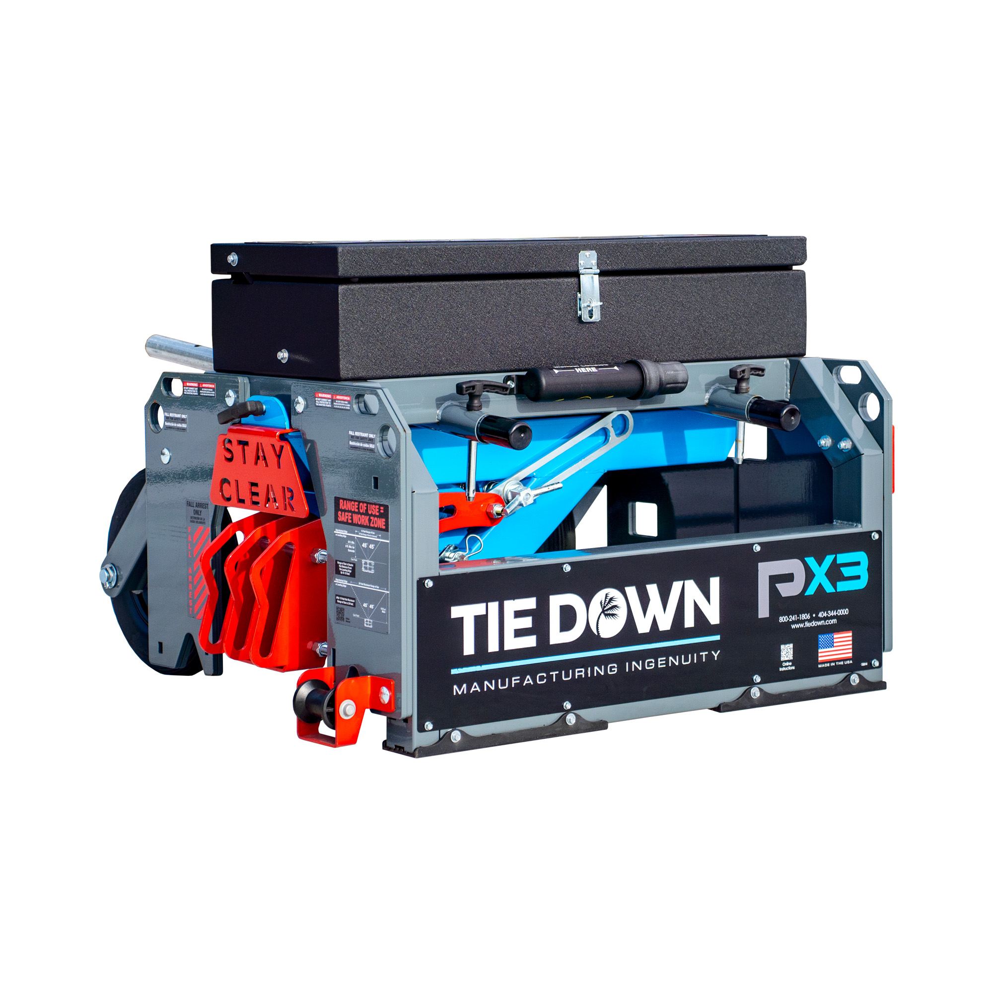 Tie Down 72810 PX3 Penetrating Mobile Fall Protection System Supports 5 ...