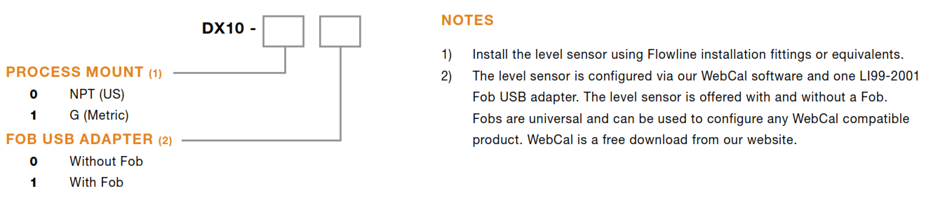 Flowline :: DX10 | EchoPod Ultrasonic Liquid Level Sensor Transmitter