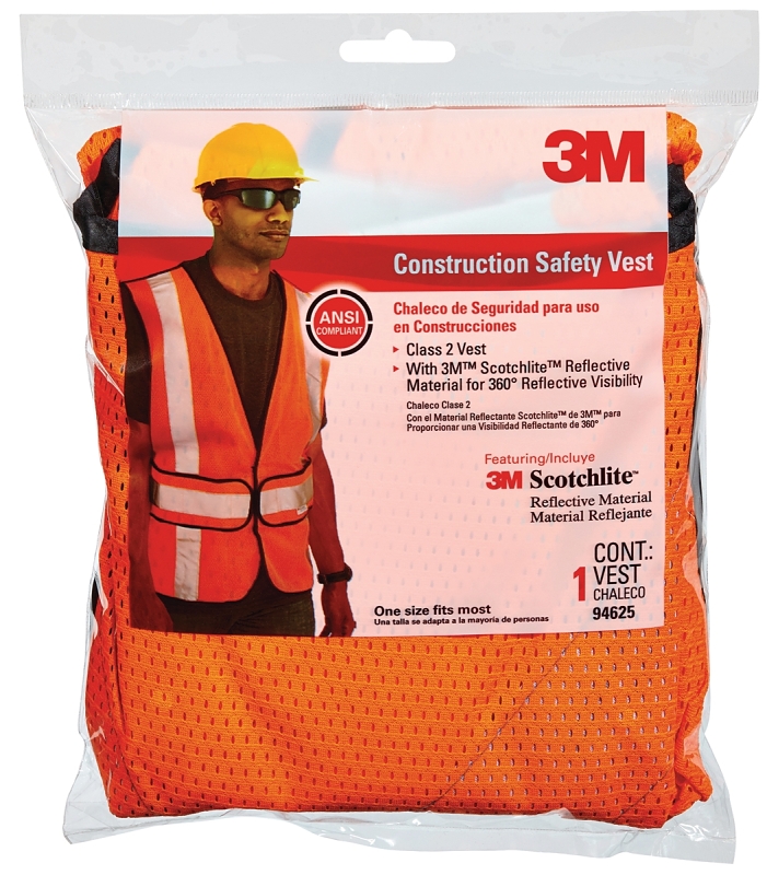 3M - 3M TEKK Protection 94625-80030T Reflective Safety Vest, One-Size ...