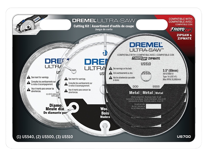 Dremel Ultra Saw US700 Cutting Wheel Kit 6 Piece Carbide Diamond VORG5546650 US700