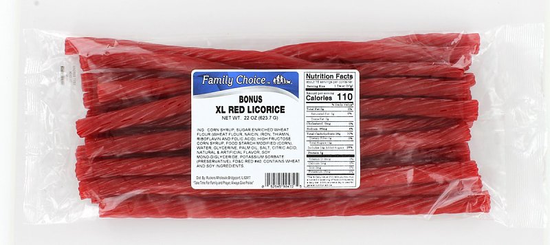 RUCKER'S CANDY - Family Choice 472 Licorice Candy, Original Flavor, 22 ...