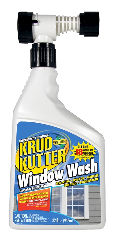 KRUD KUTTER - Krud Kutter WW32H4 Window Wash, 32 oz, Bottle, Liquid ...