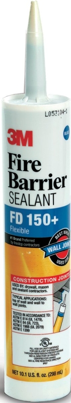 3M - 3M FD 150+ Blue Fire Barrier Sealant, Blue, 40 to 122 deg F, 10.1 ...