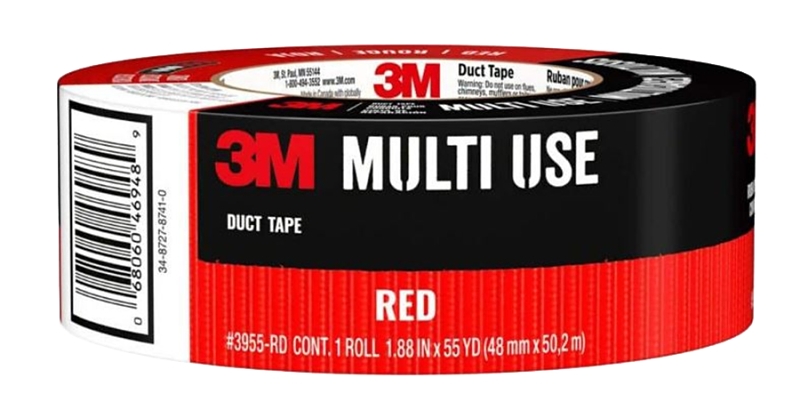 3M - 3M 3955-RD Duct Tape, 60 yd L, 1.88 in W, Red #VORG9640350 from ...