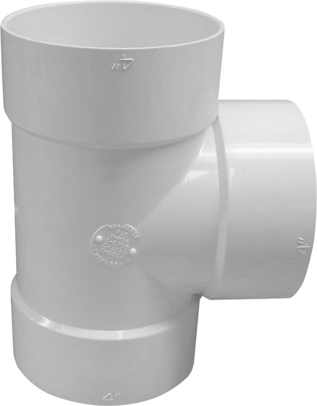 IPEX USA LLC-CANPLAS - Canplas 414106BC Bullnose Pipe Tee, 6 in, Hub ...