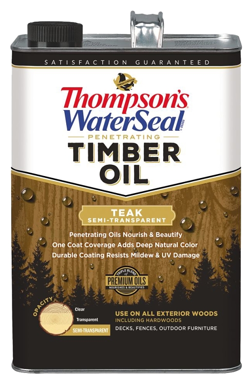 Thompson's WaterSeal TH.048831-16 Penetrating Timber Oil, Teak, Liquid ...