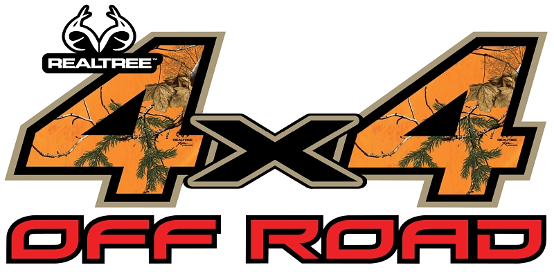 SEI/REALTREE CAMO - Realtree RT-4X4-XTBLZ Decal, 4X4 OFF ROAD in ...