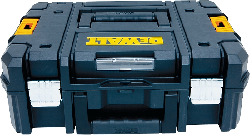 DEWALT TSTAK II Series DWST17807 Flat Top Tool Box 66 lb Plastic Black 6.37 in H x 13 in L x 17.25 in W Outside VORG7514326 DWST17807