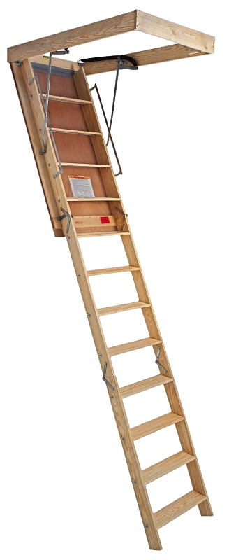 Marwin Superior Plus Series SP200FT Folding Attic Stairway 8 ft 9 in H Ceiling 54 in H x 30 in W Ceiling Opening