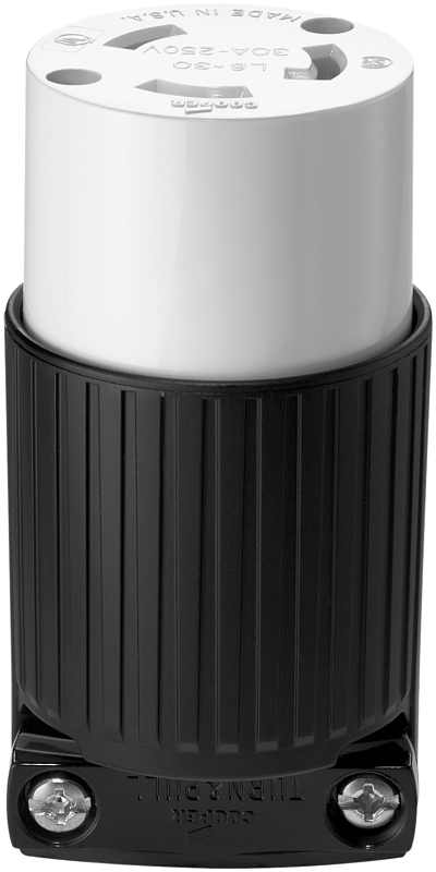 Eaton Wiring Devices L630C Twist Lock Connector, 2 -Pole, 30 A, 250 V ...