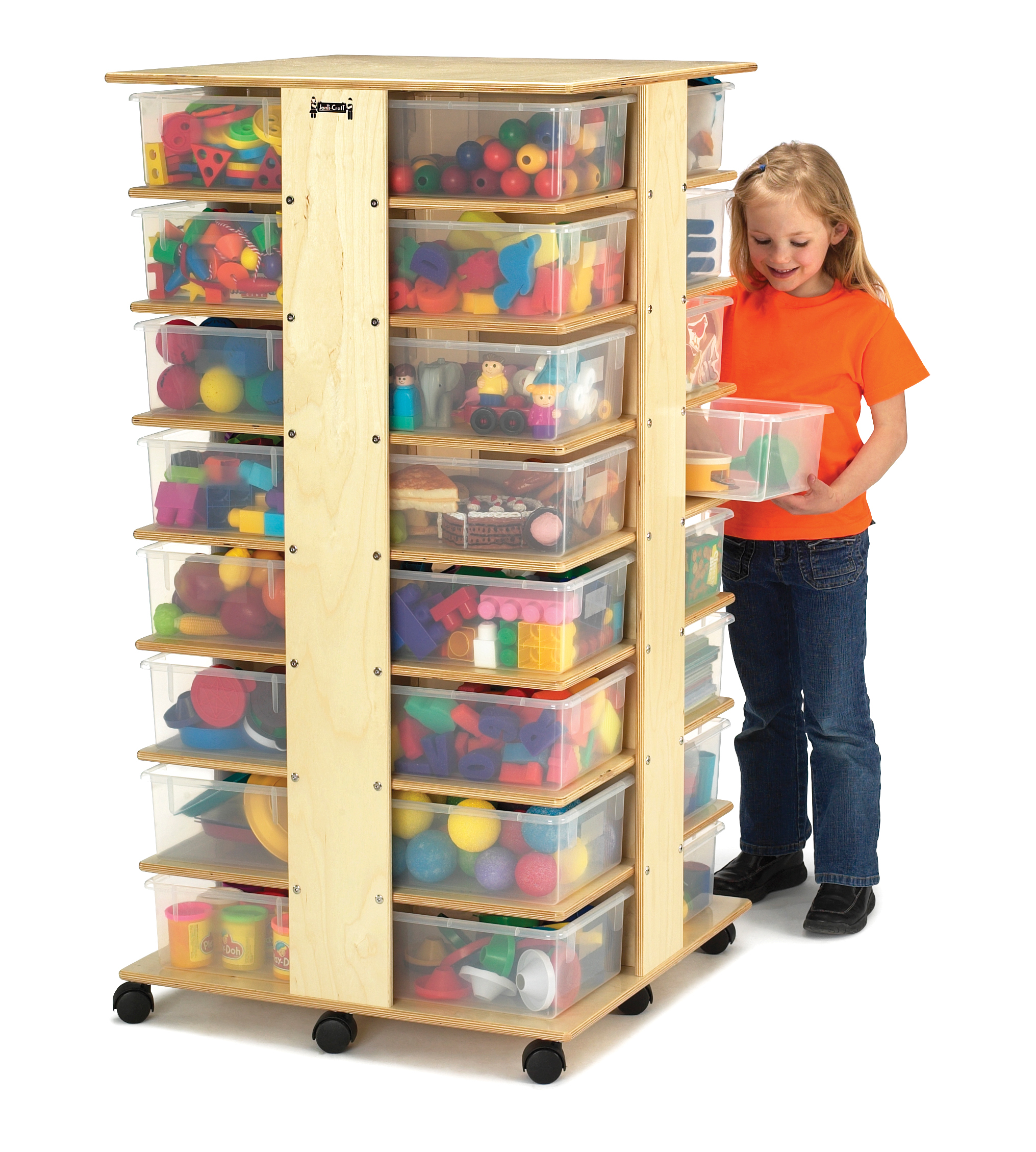 Jonti-Craft® 32 Tub Tower - with Colored Tubs