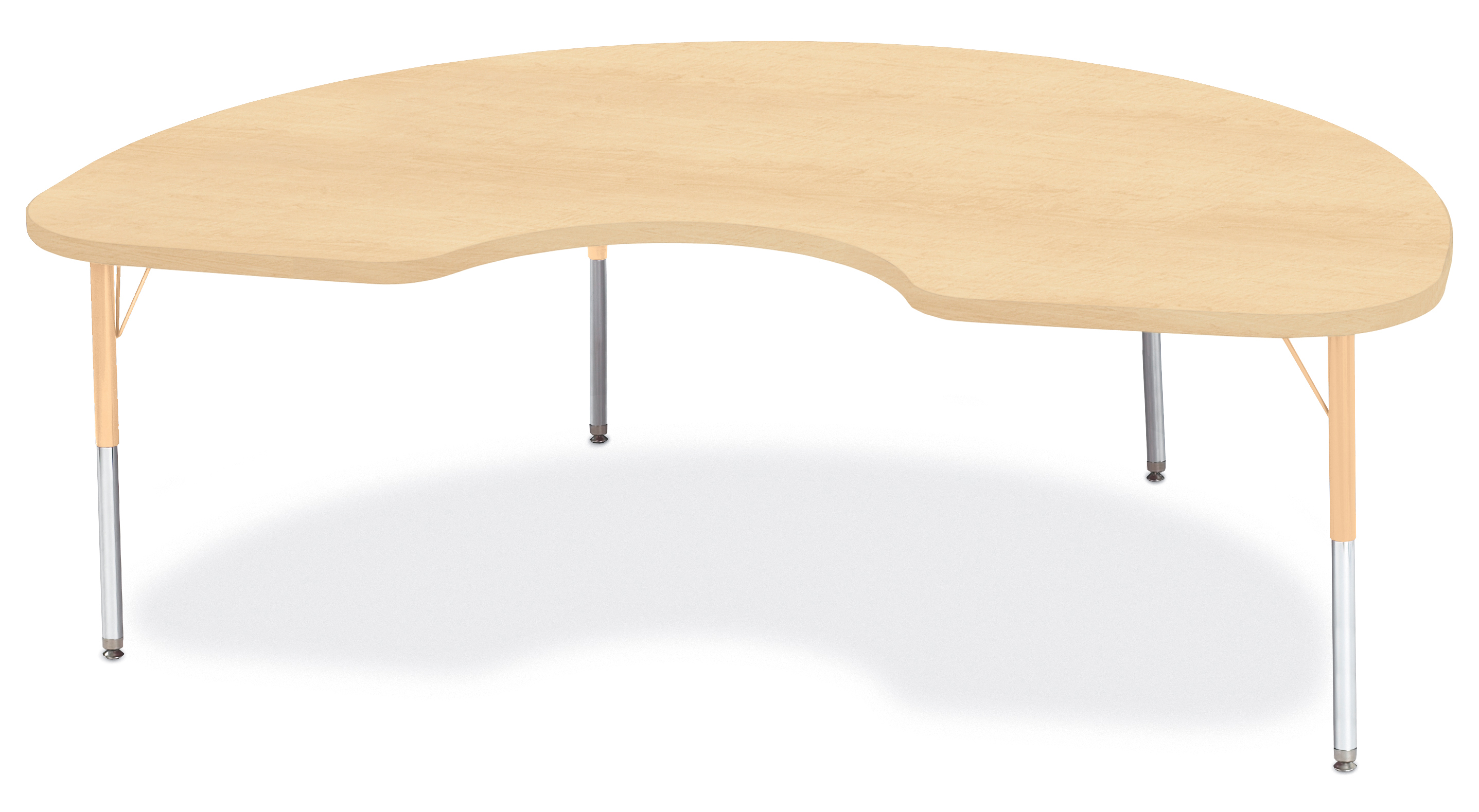 Jonti-Craft Berries Elementary Height Maple Top/Edge Kidney Table