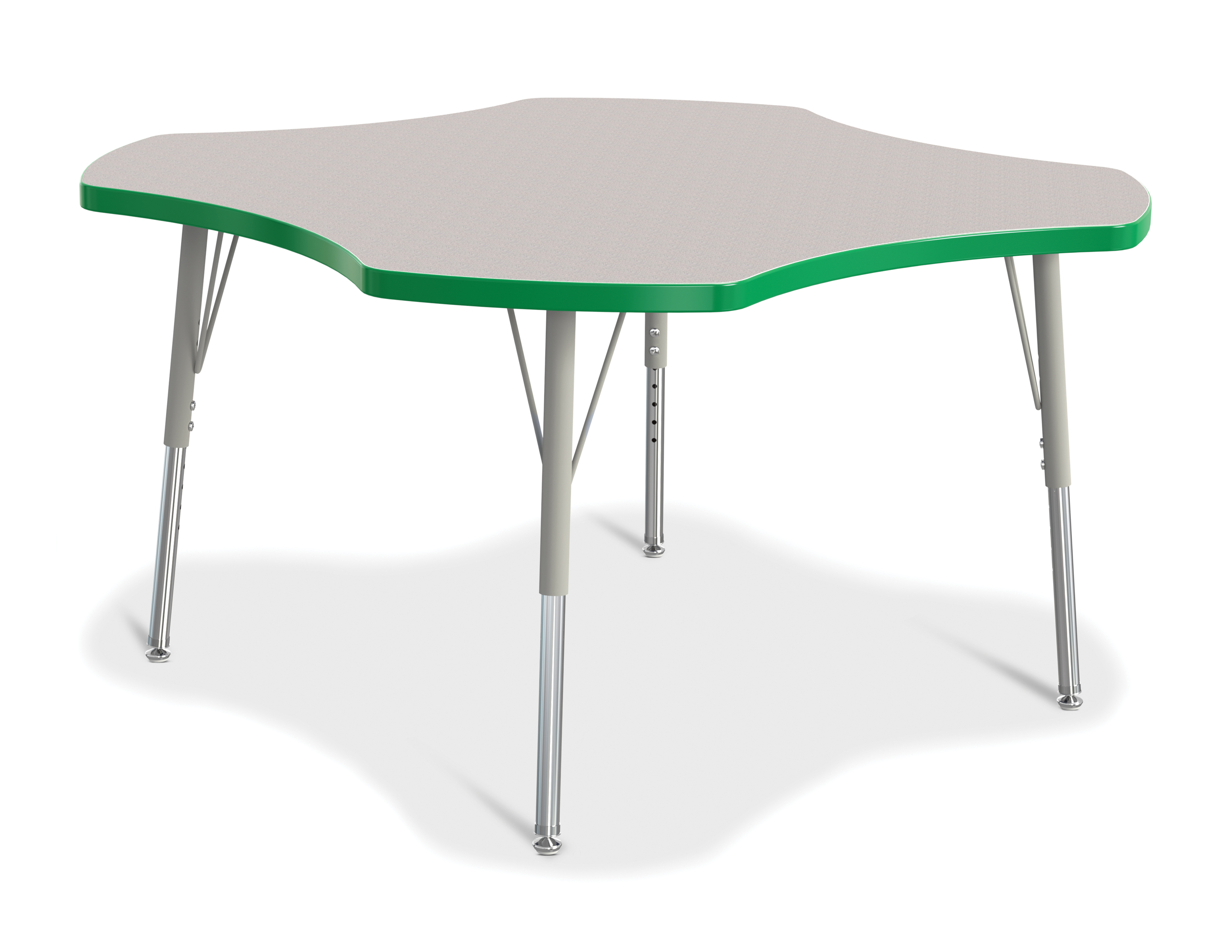 Jonti-Craft Berries Elementary Height Prism Four-Leaf Table