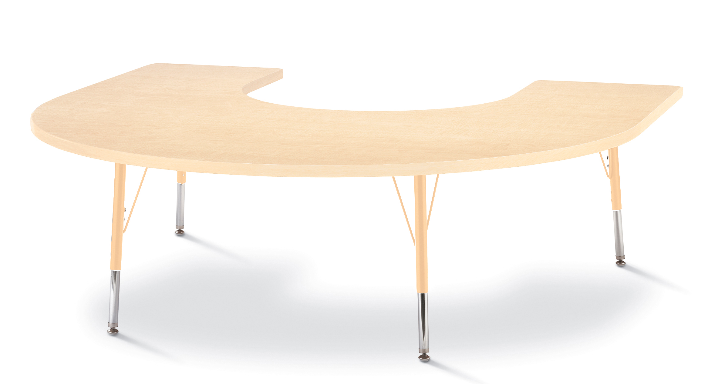 Jonti-Craft Berries Elementary Maple Laminate Horseshoe Table