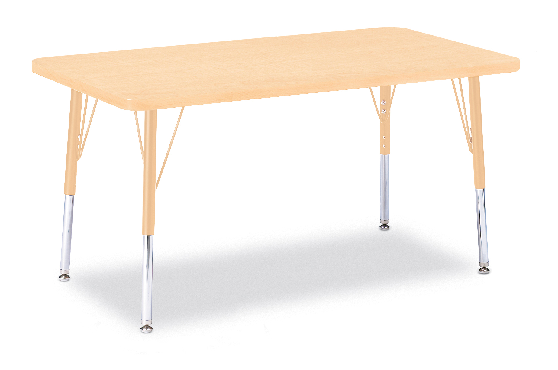 Jonti-Craft Berries Elementary Maple Top/Edge Rectangle Table