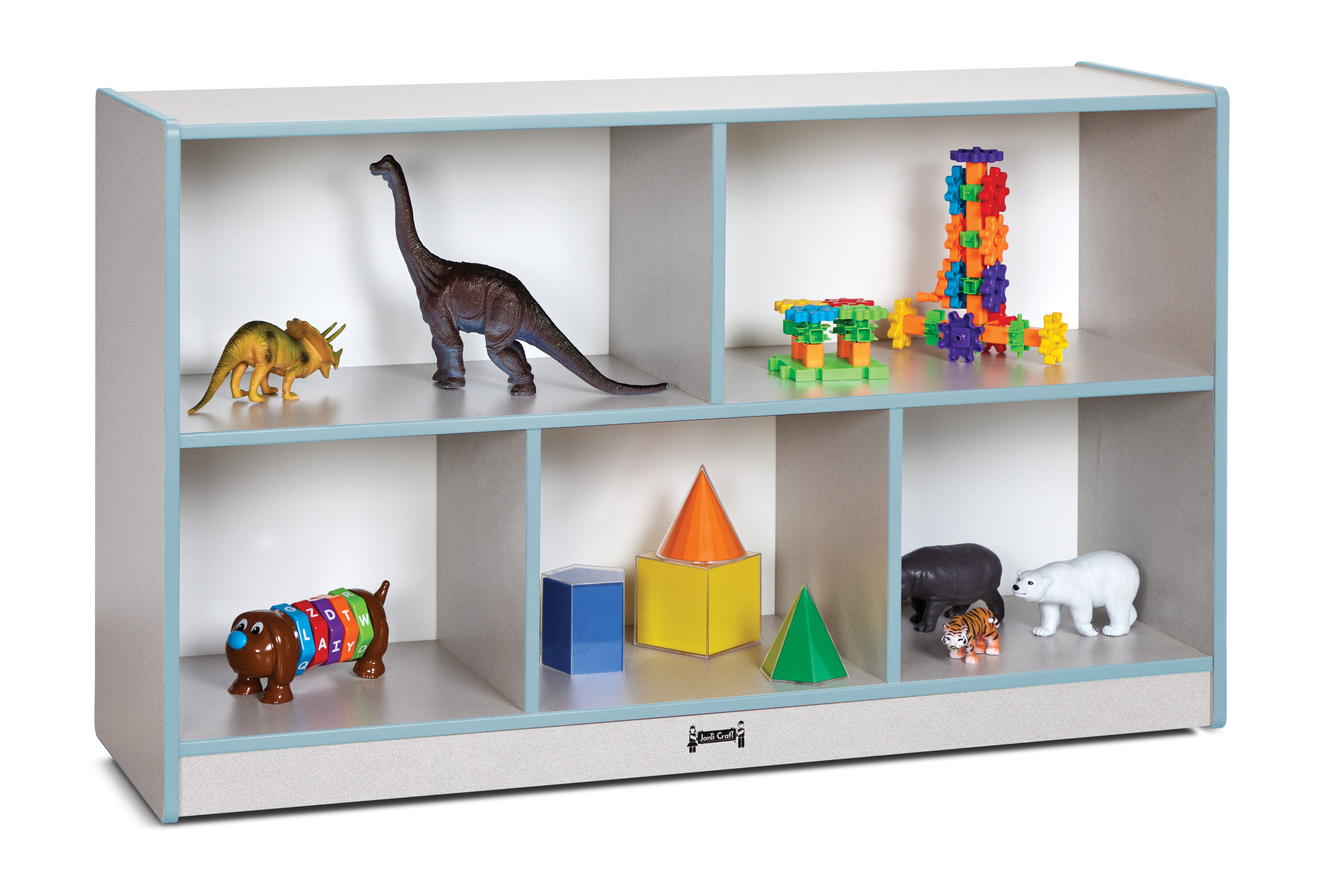 Rainbow Accents® Low Single Mobile Storage Unit - Coastal Blue