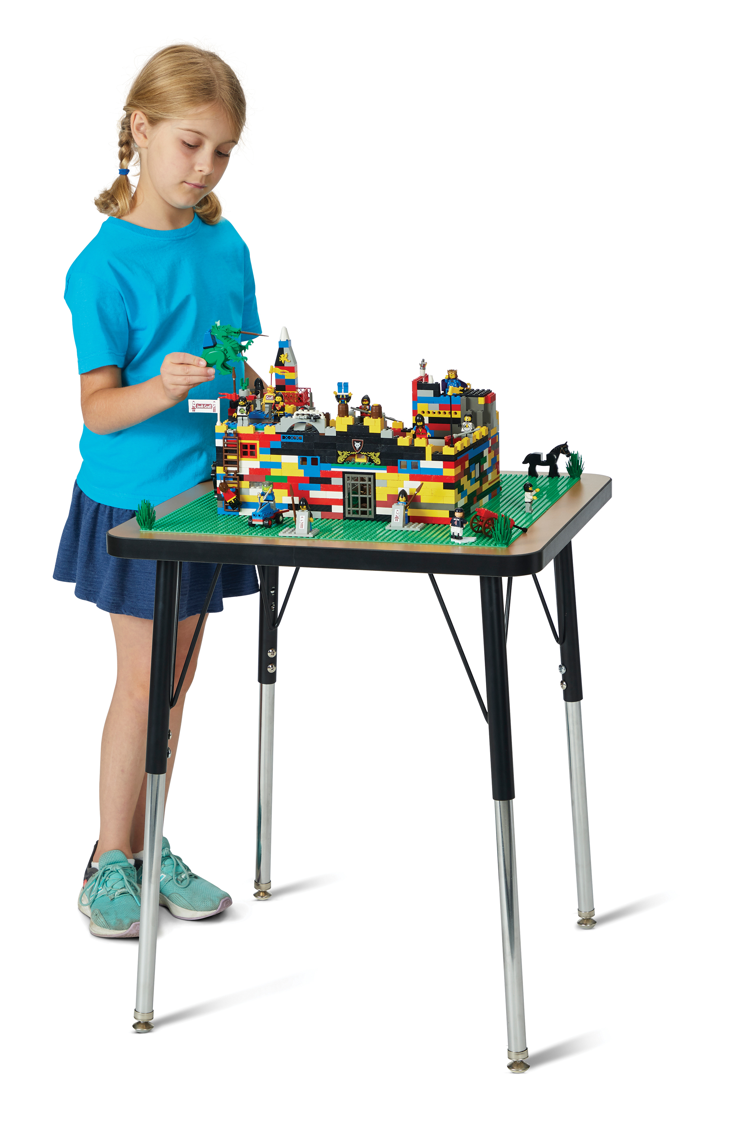 Jonti-Craft® Adjustable Building Table - Traditional Brick Compatible ...