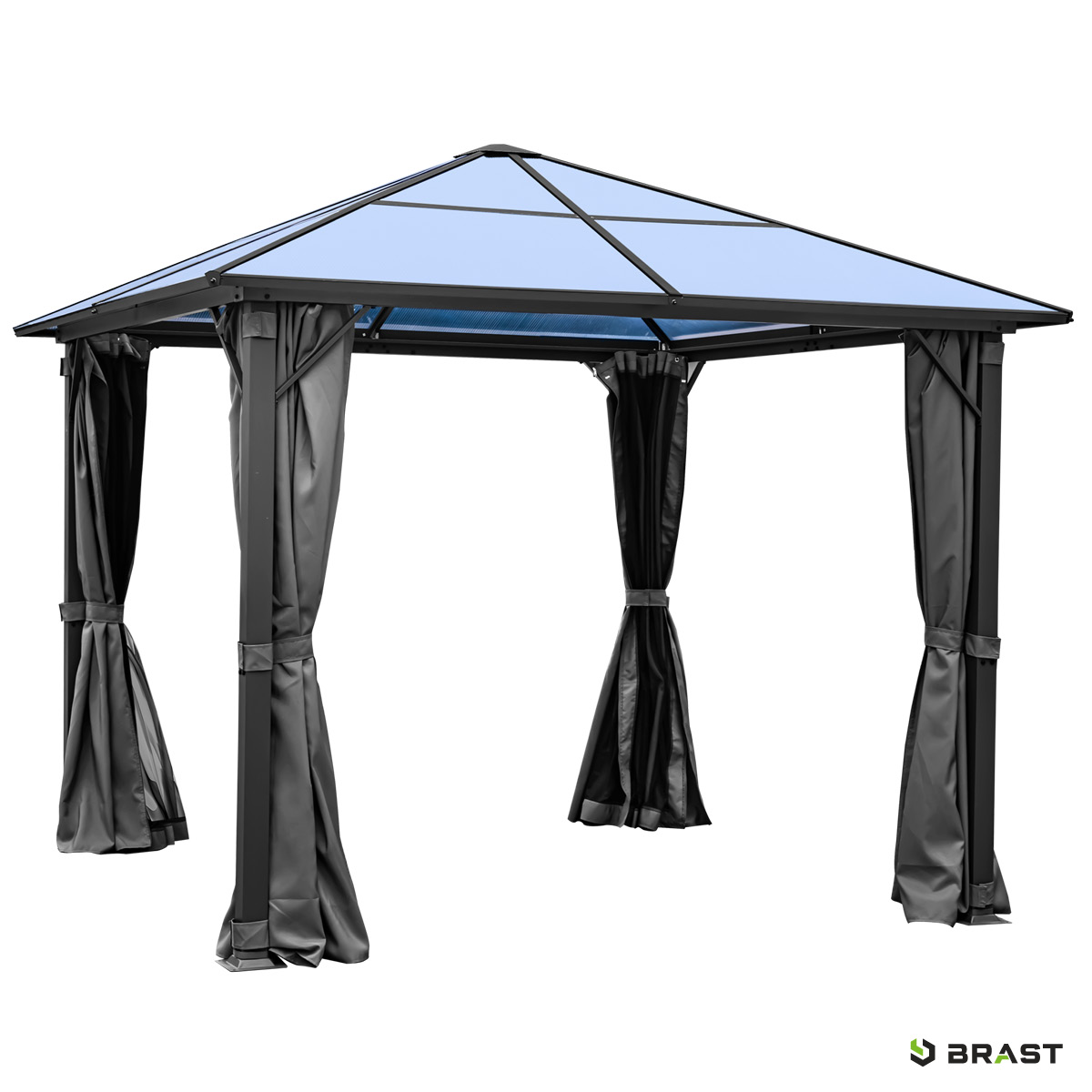 Alu Pavillon Mit Festem Dach