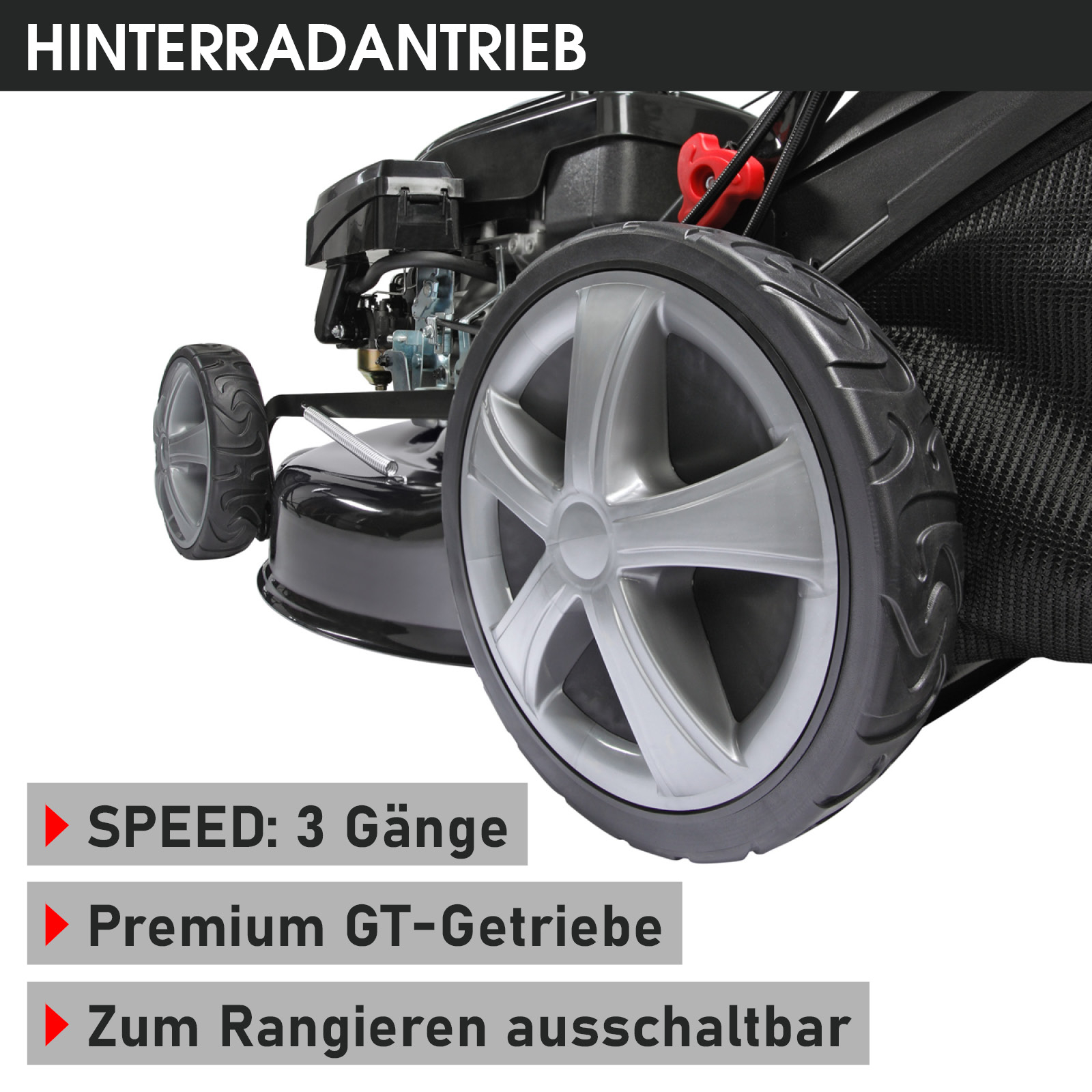 BRAST Benzin Rasenmäher 19224 ESTART SPEED | brast24.de