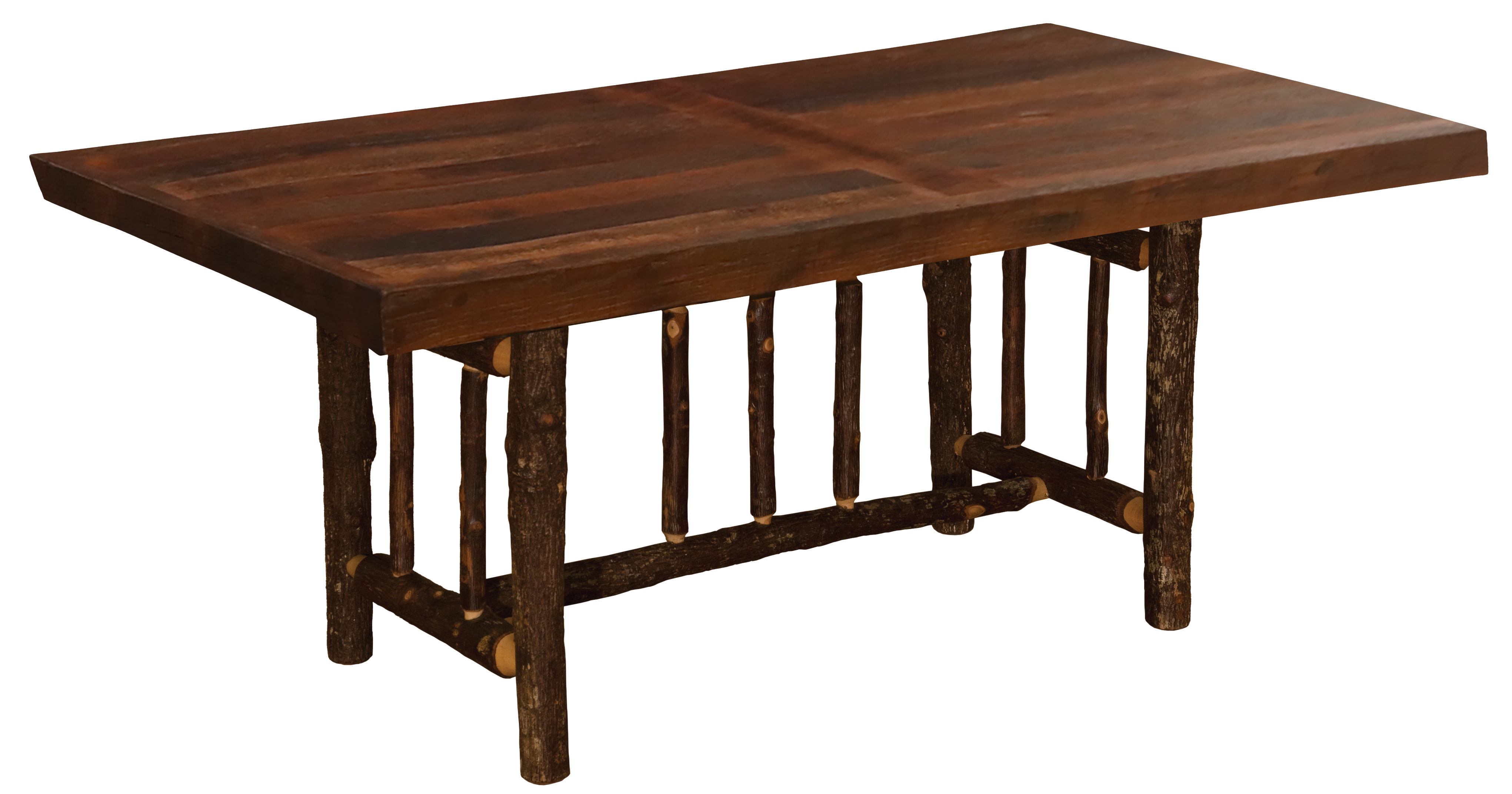 Appalachian Rectangle Spoke Dining Table - 5-foot - Barnwood Artisan ...