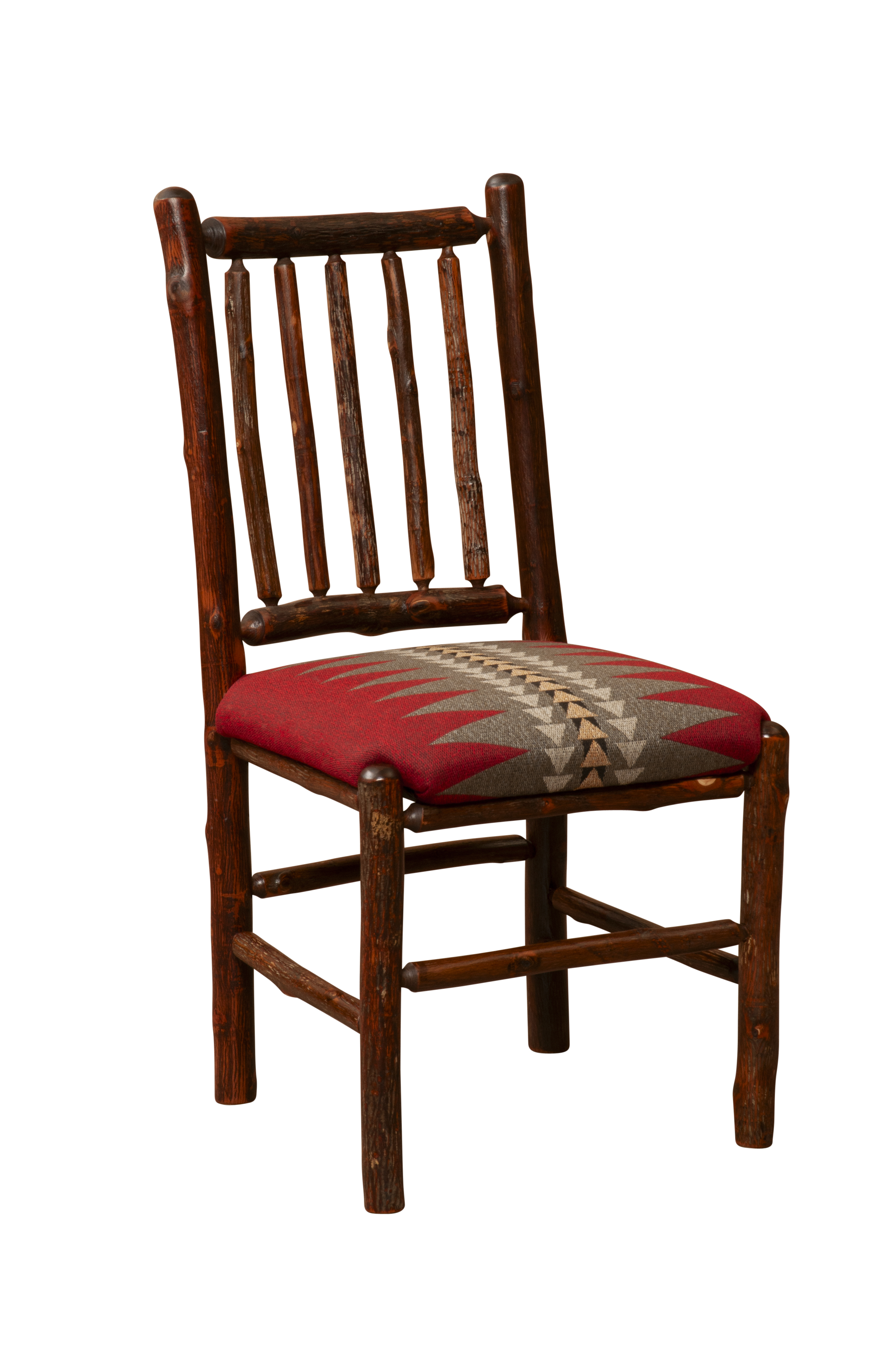 Hickory Spoke Back Side Chair - Upholstered Seat - Customer's Own ...