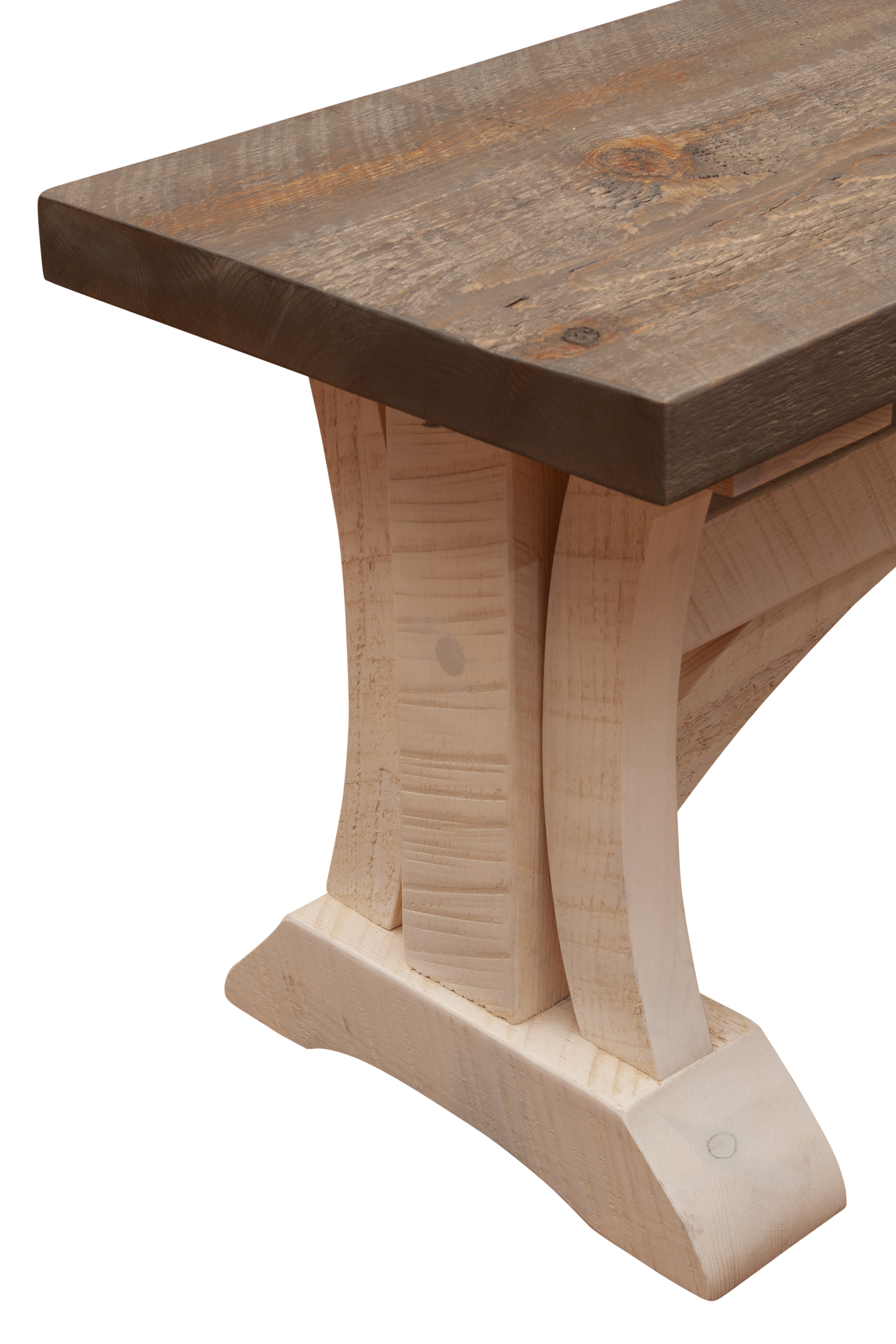 WoodShop 36-inch Chalet Bench - Upholstered Seat - Leather - Gil's ...