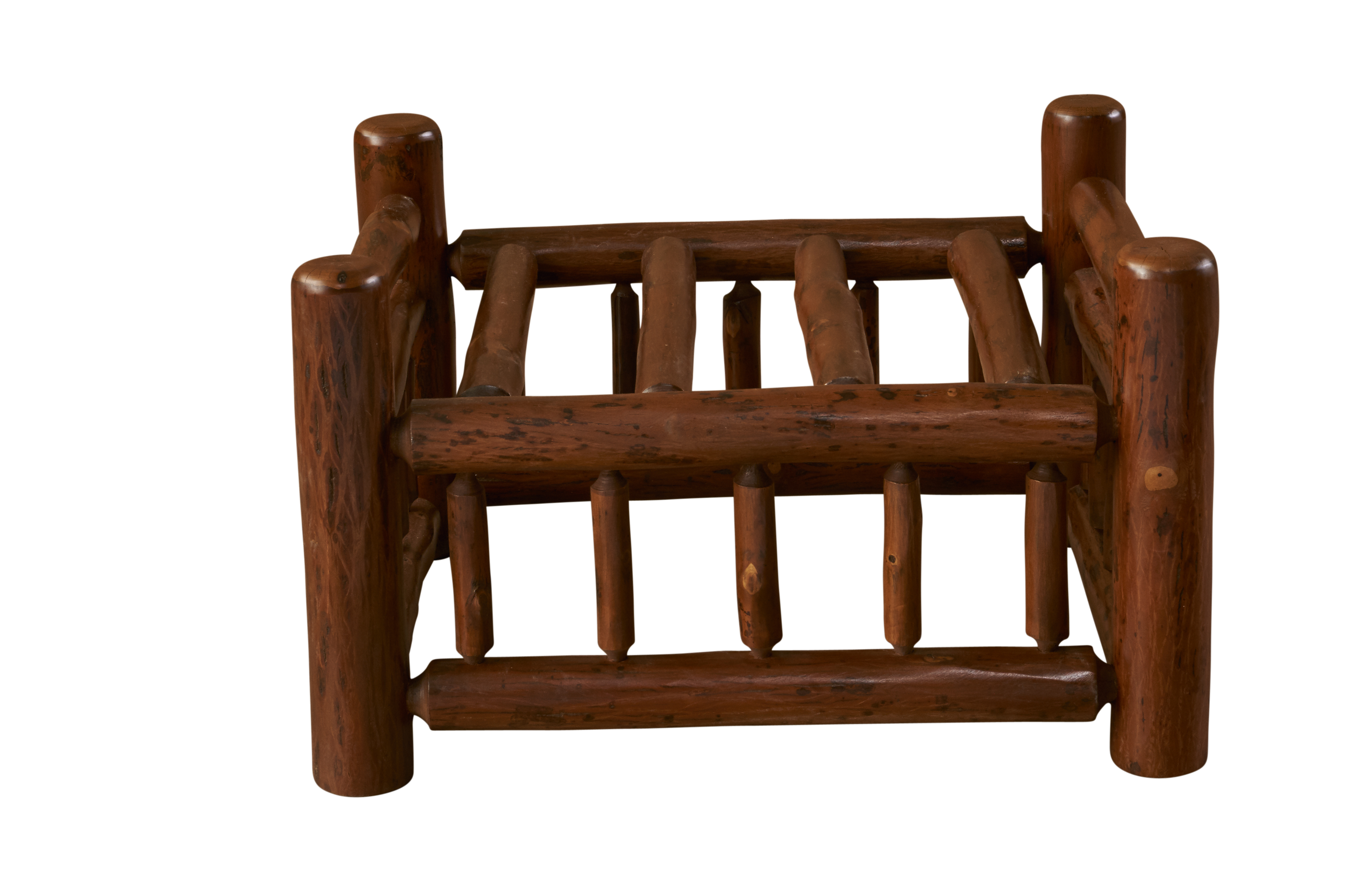 Hickory Log Chesapeake Ottoman - Upgrade Fabric - Gil's Furniture ...
