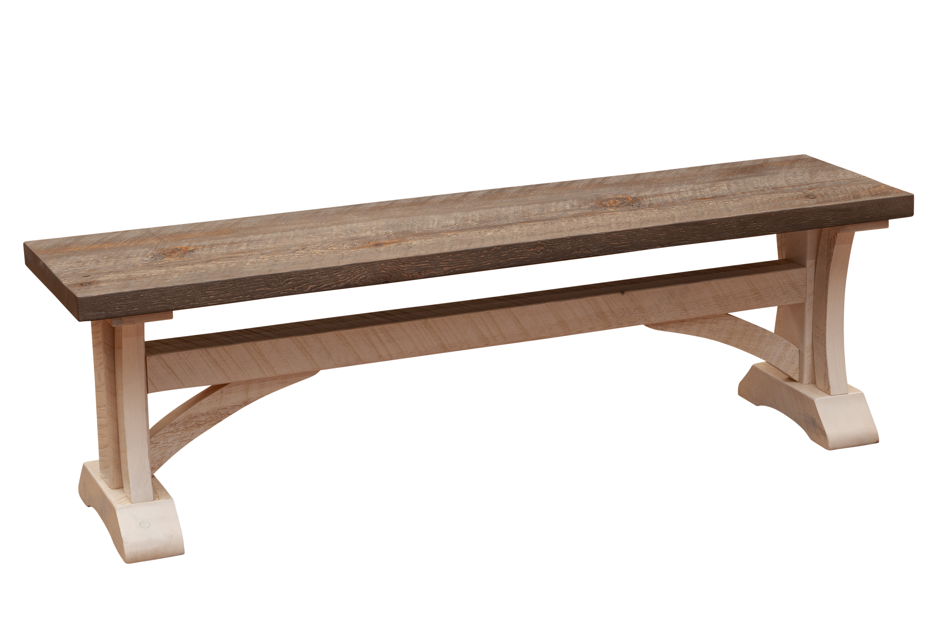 WoodShop 36-inch Chalet Bench - Wood Seat - Gil's Furniture & Sleep Source