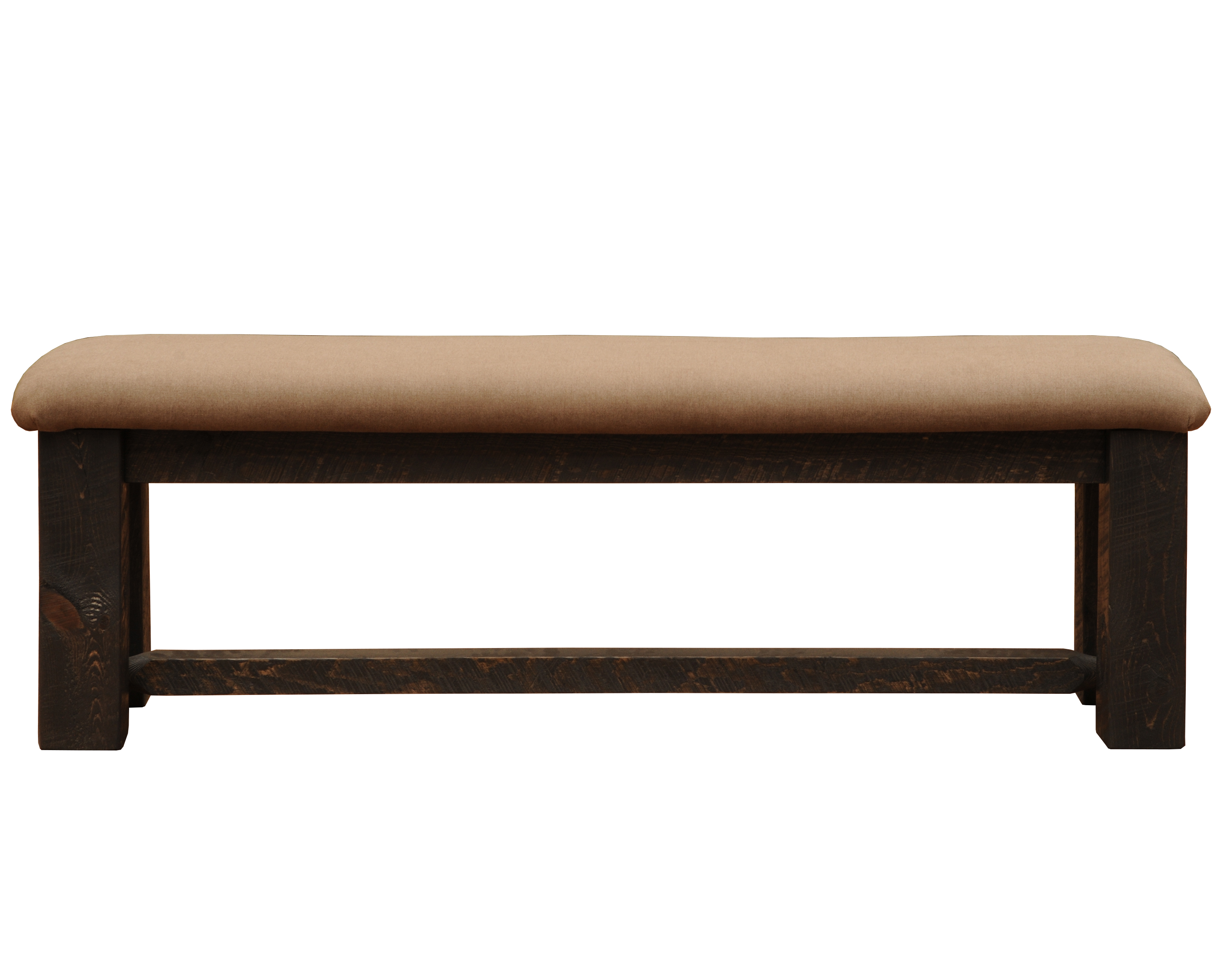 WoodShop 36-inch Mission Point Bench - Upholstered Seat - Standard ...