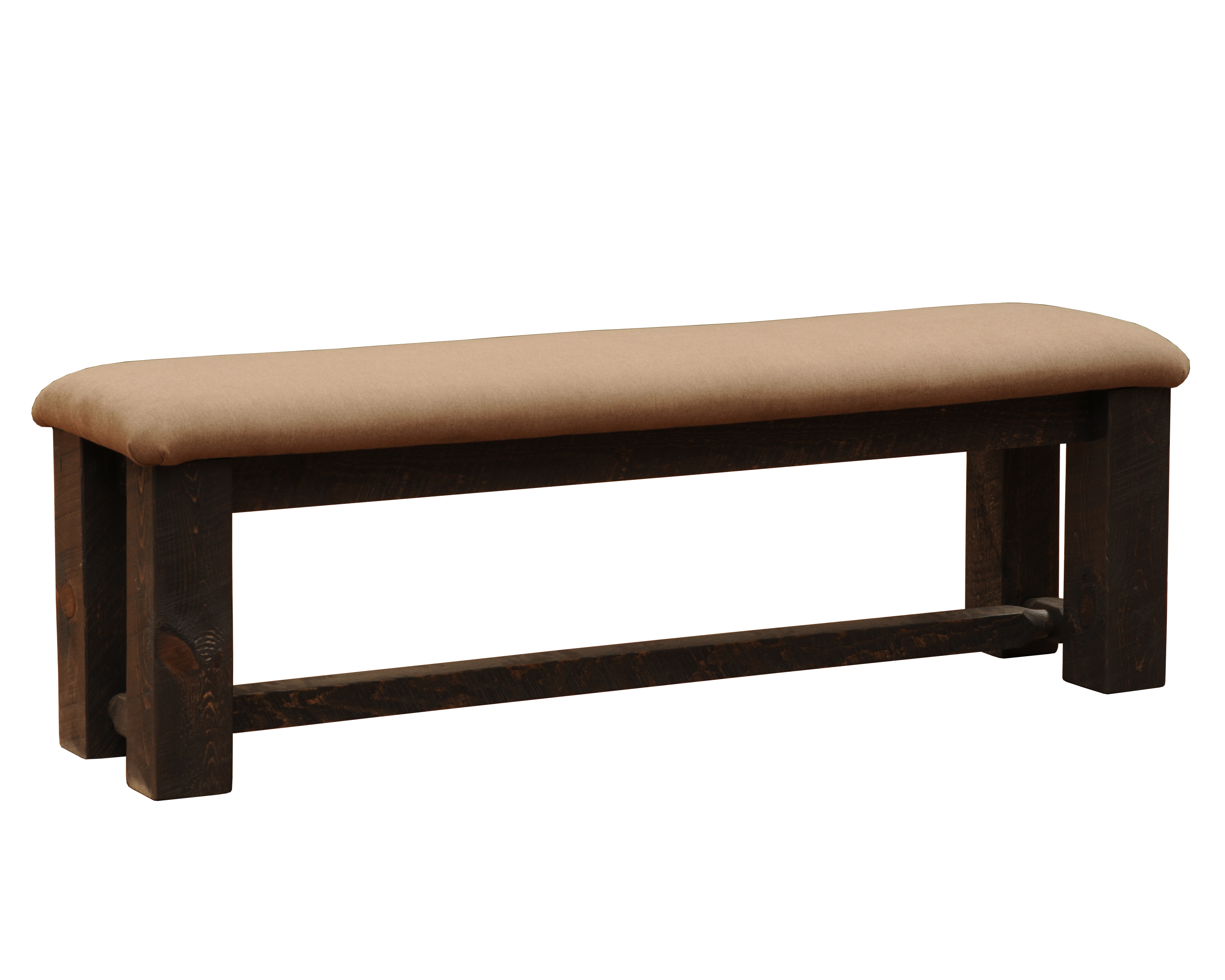WoodShop 36-inch Mission Point Bench - Upholstered Seat - Premium ...