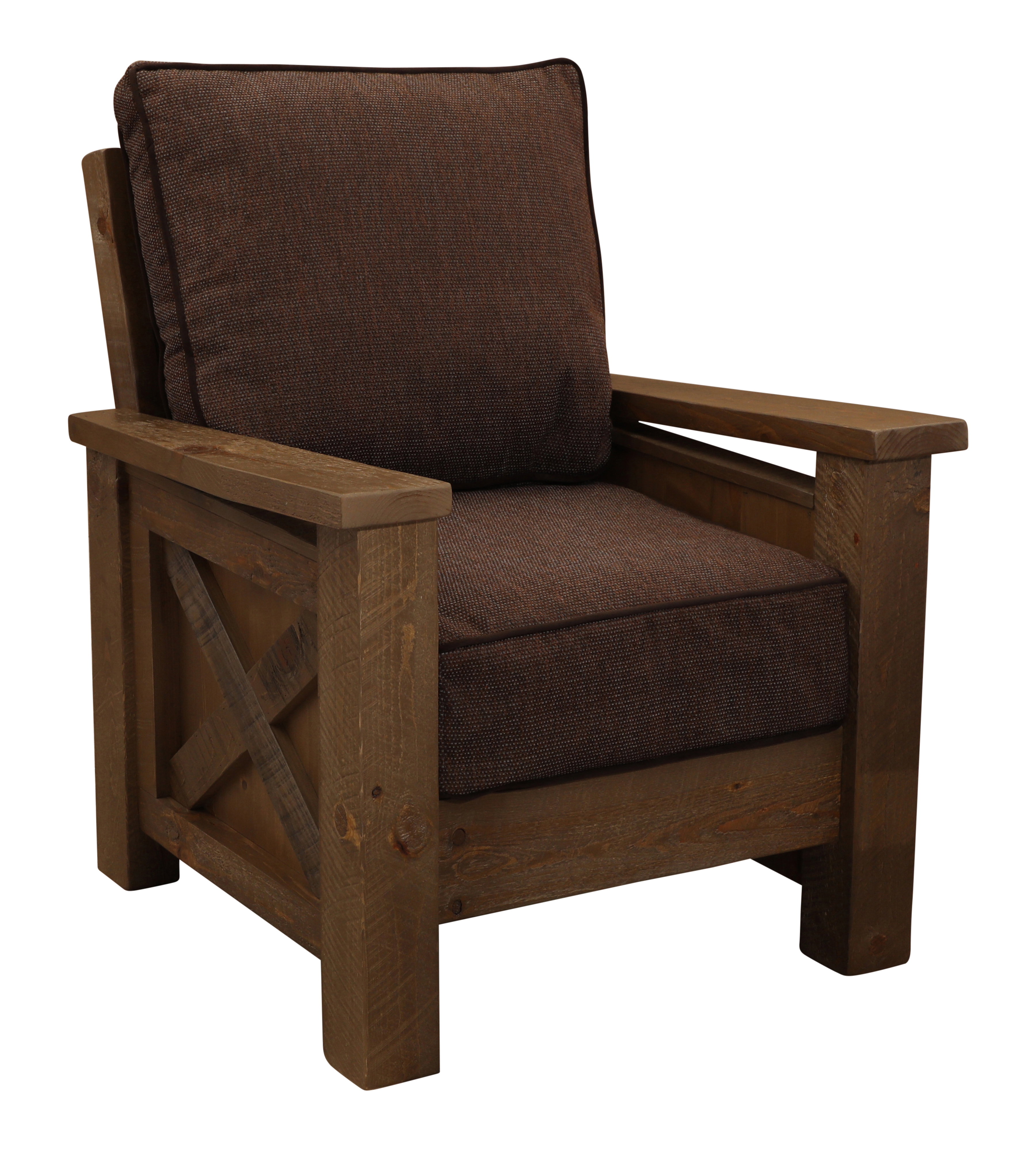 WoodShop Lounge Chair - Premium Fabric - Gil's Furniture & Sleep Source