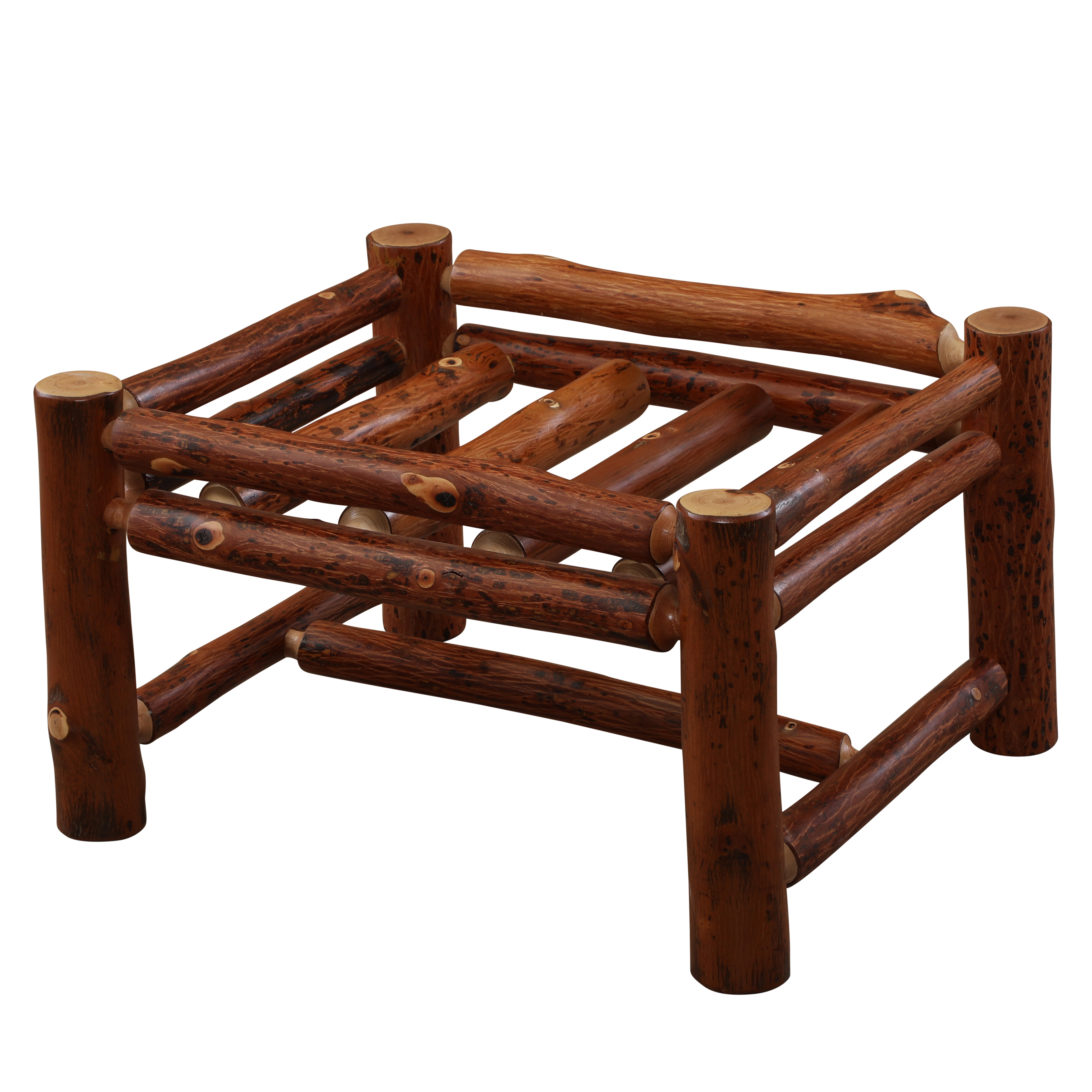 Hickory Log Ottoman - Upgrade - Gil's Furniture & Sleep Source