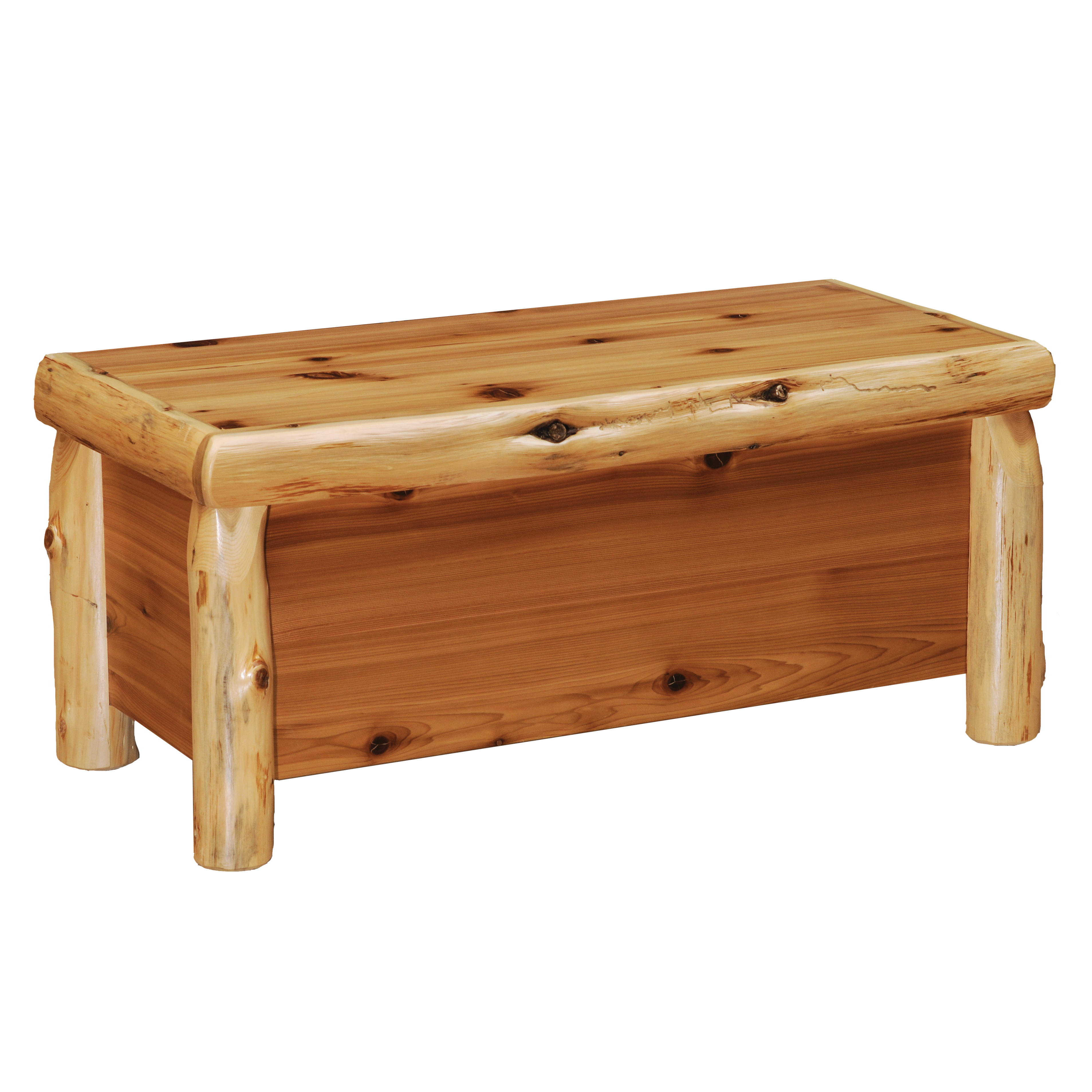 Cedar Log Blanket Chest - Natural - Gil's Furniture & Sleep Source