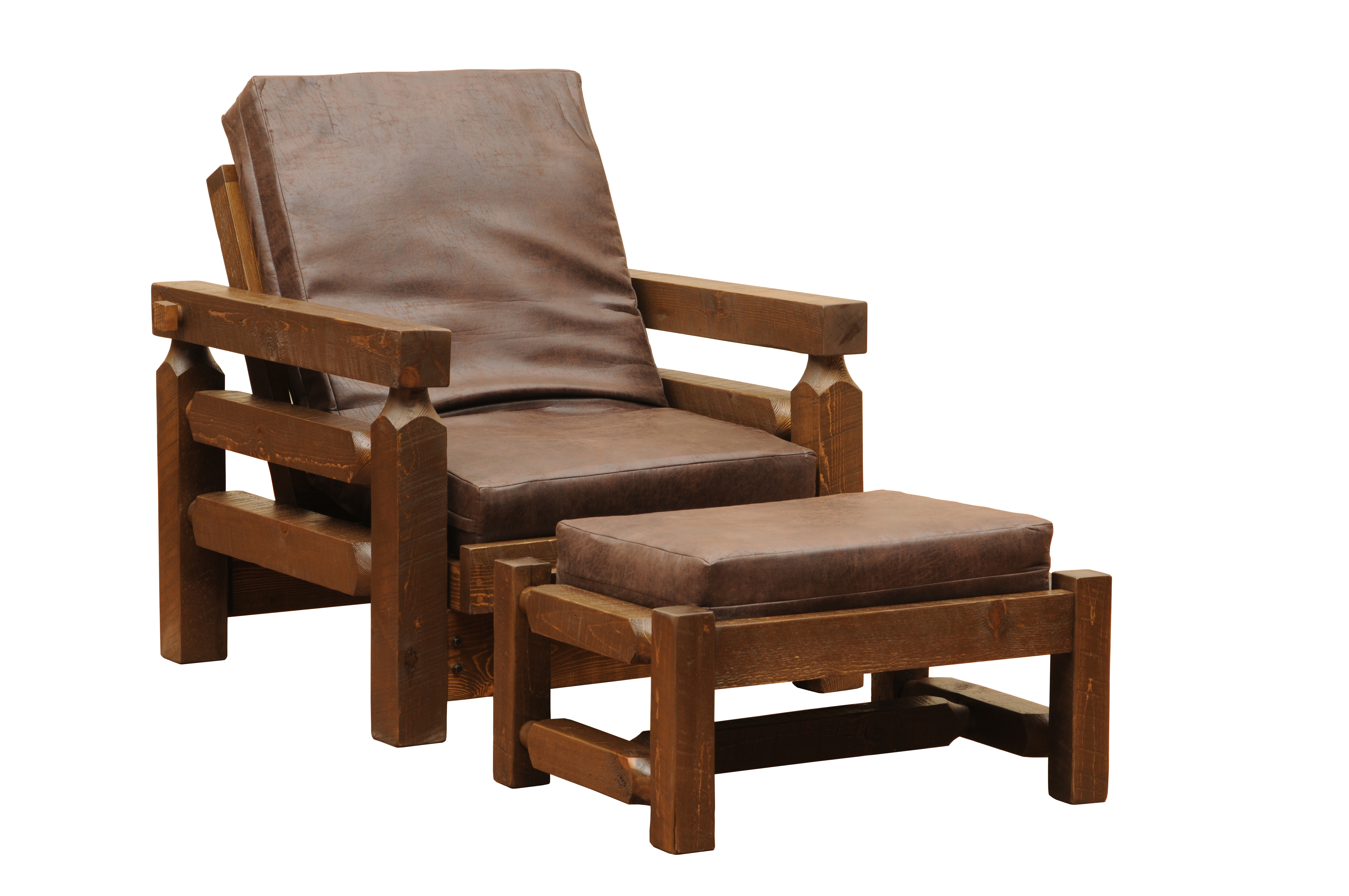 WoodShop Futon Chair & Ottoman - with Mattress - Gil's Furniture ...
