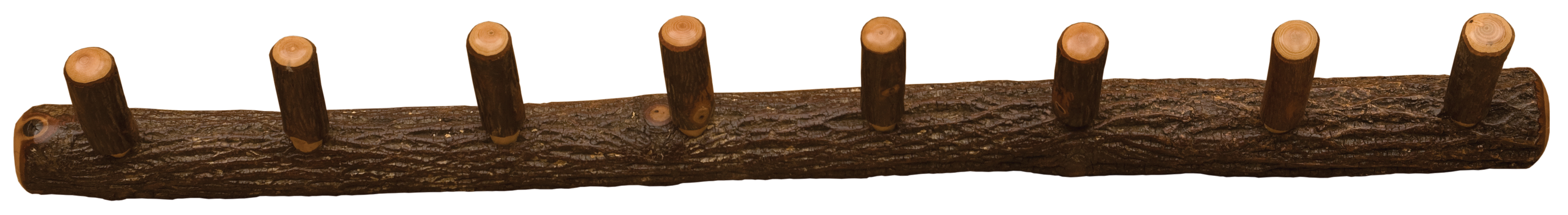 Hickory Log Wall Coat Rack - 48-inch with 8 Pegs - Gil's Furniture ...