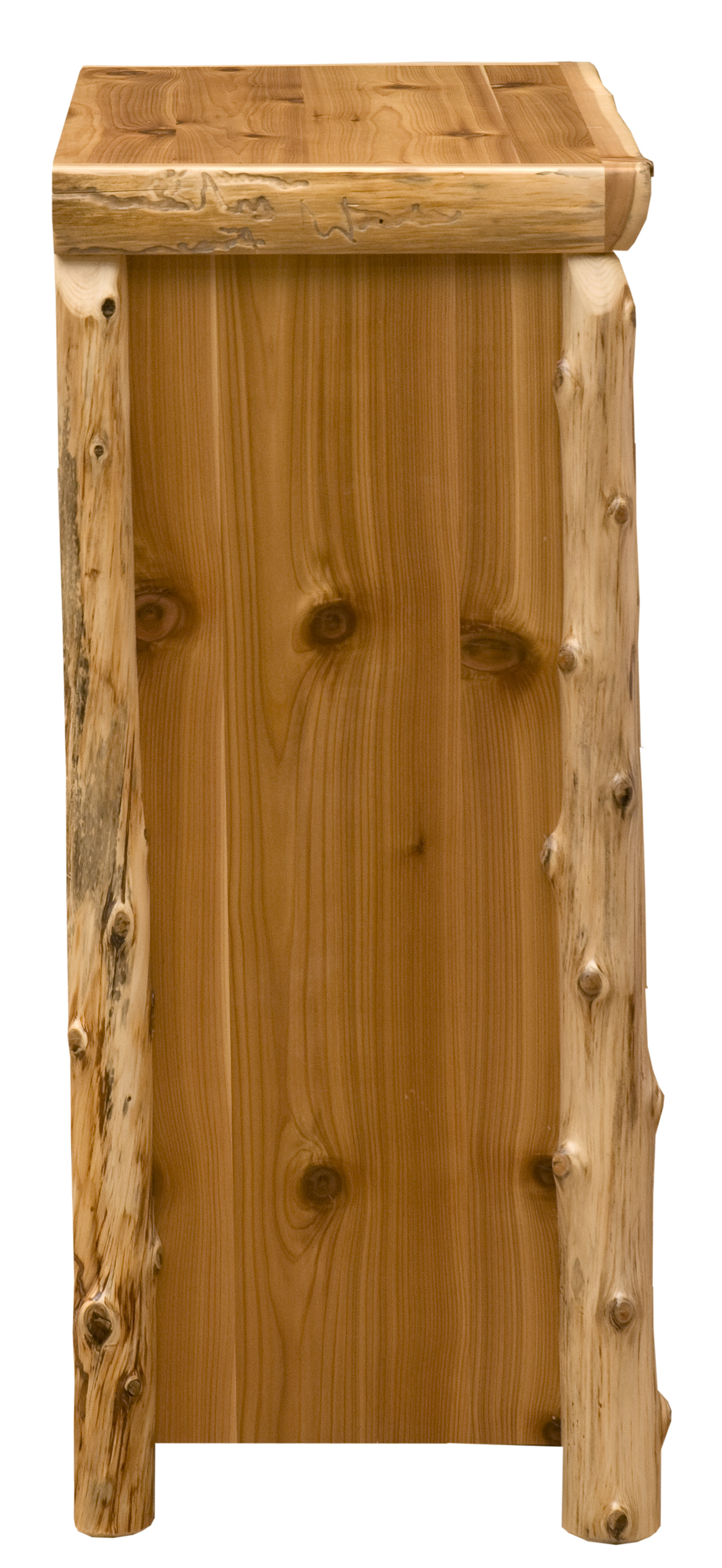 Cedar Log Four Drawer Chest - Natural - Standard Line - Gil's Furniture ...
