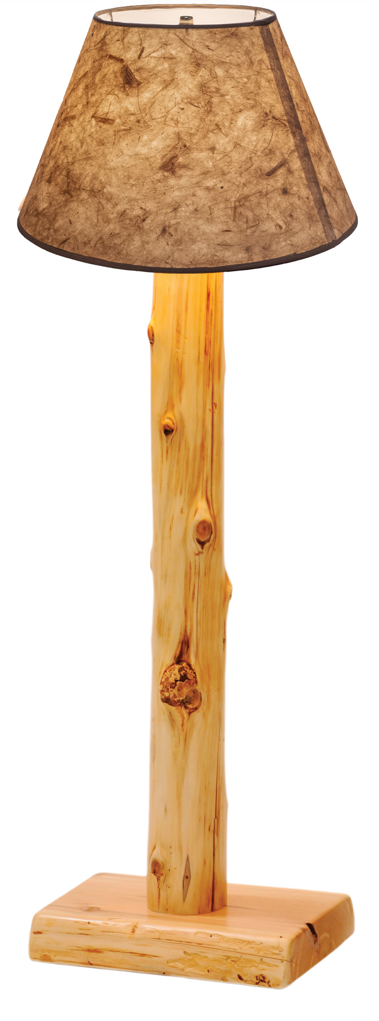 Cedar Log Floor Lamp without Lamp Shade - Natural - Gil's Furniture ...