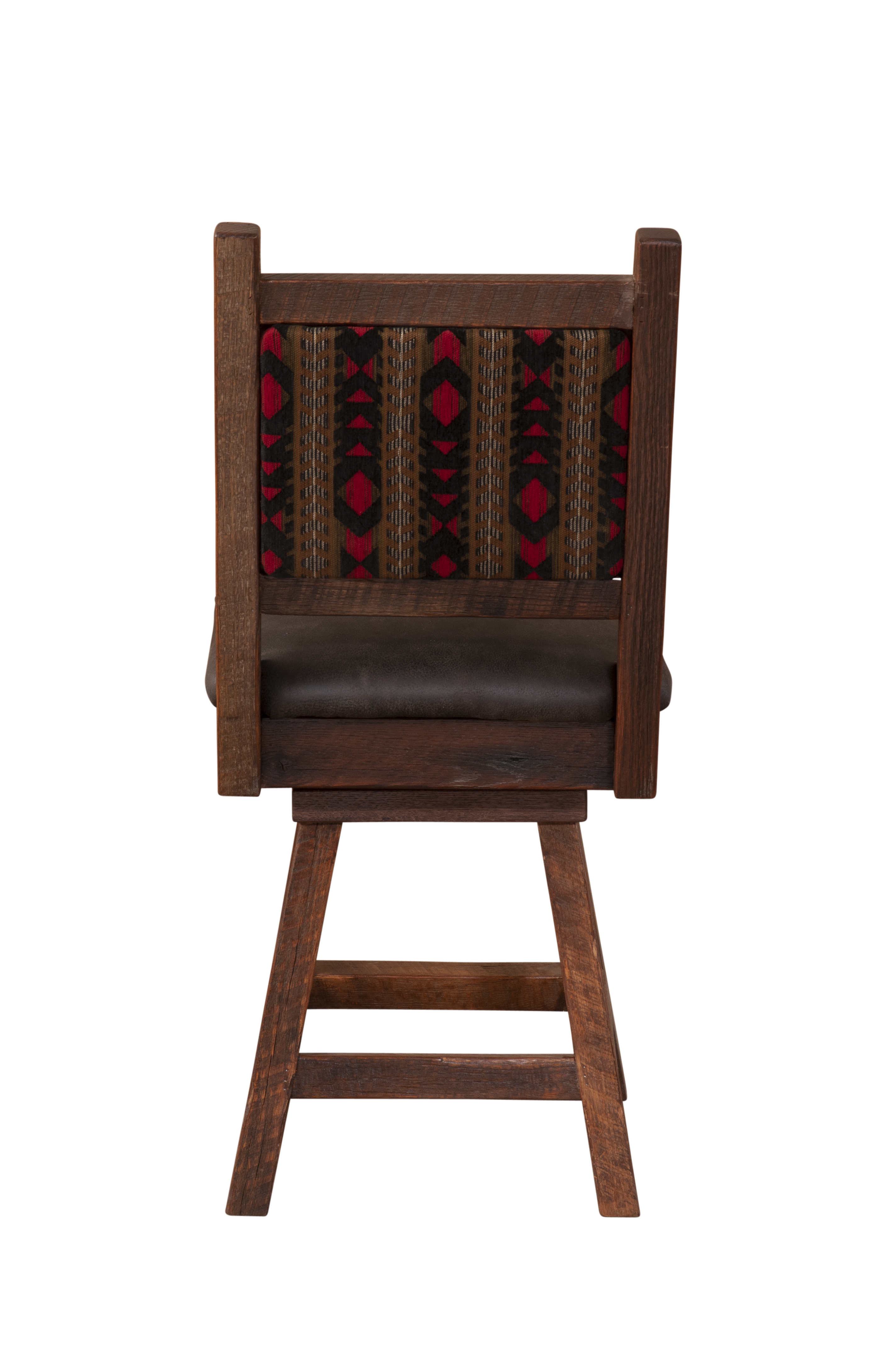 Barnwood Colonial Swivel Counter Stool - Upgrade Fabric - Gil's ...