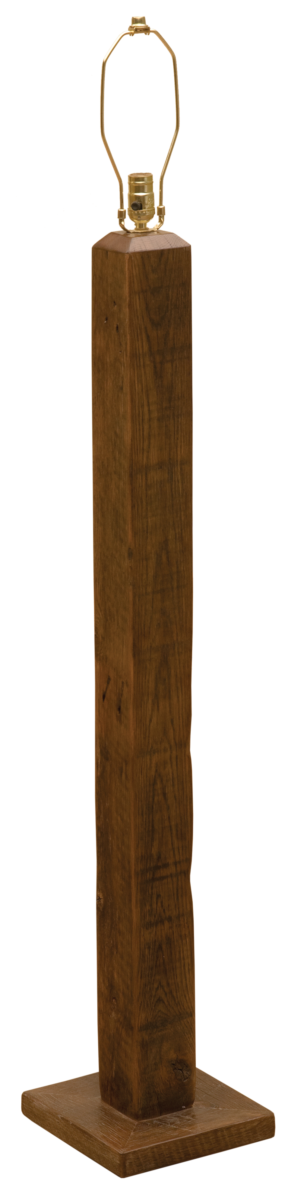 Barnwood Floor Lamp without Lamp Shade - Gil's Furniture & Sleep Source