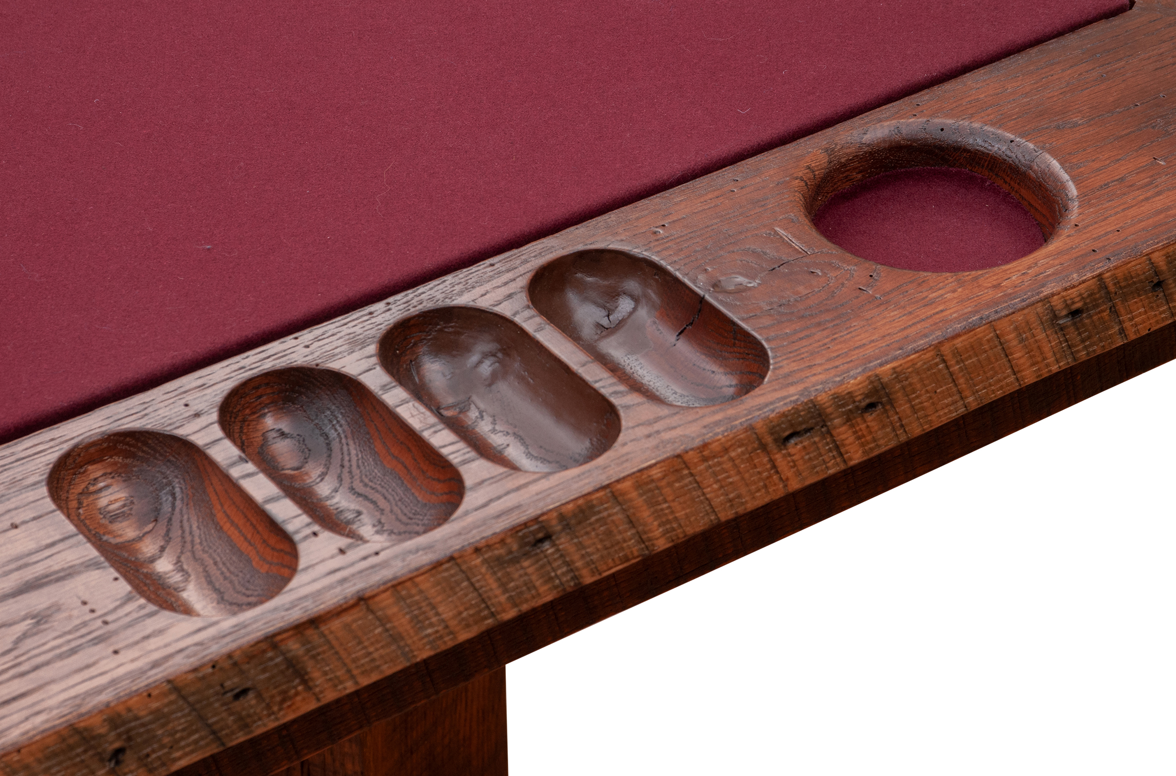 Barnwood 8-Sided Poker Table - Timber Base - Gil's Furniture & Sleep Source