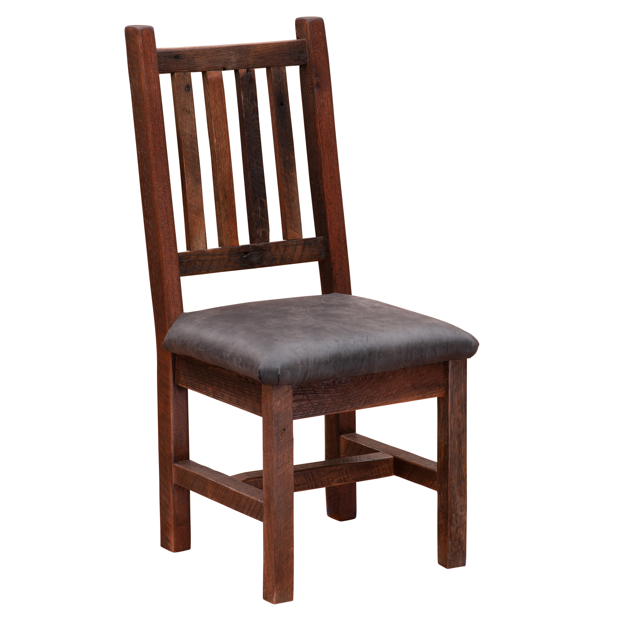 Barnwood Prairie Dining Side Chair - Upholstered Seat - Standard Fabric ...