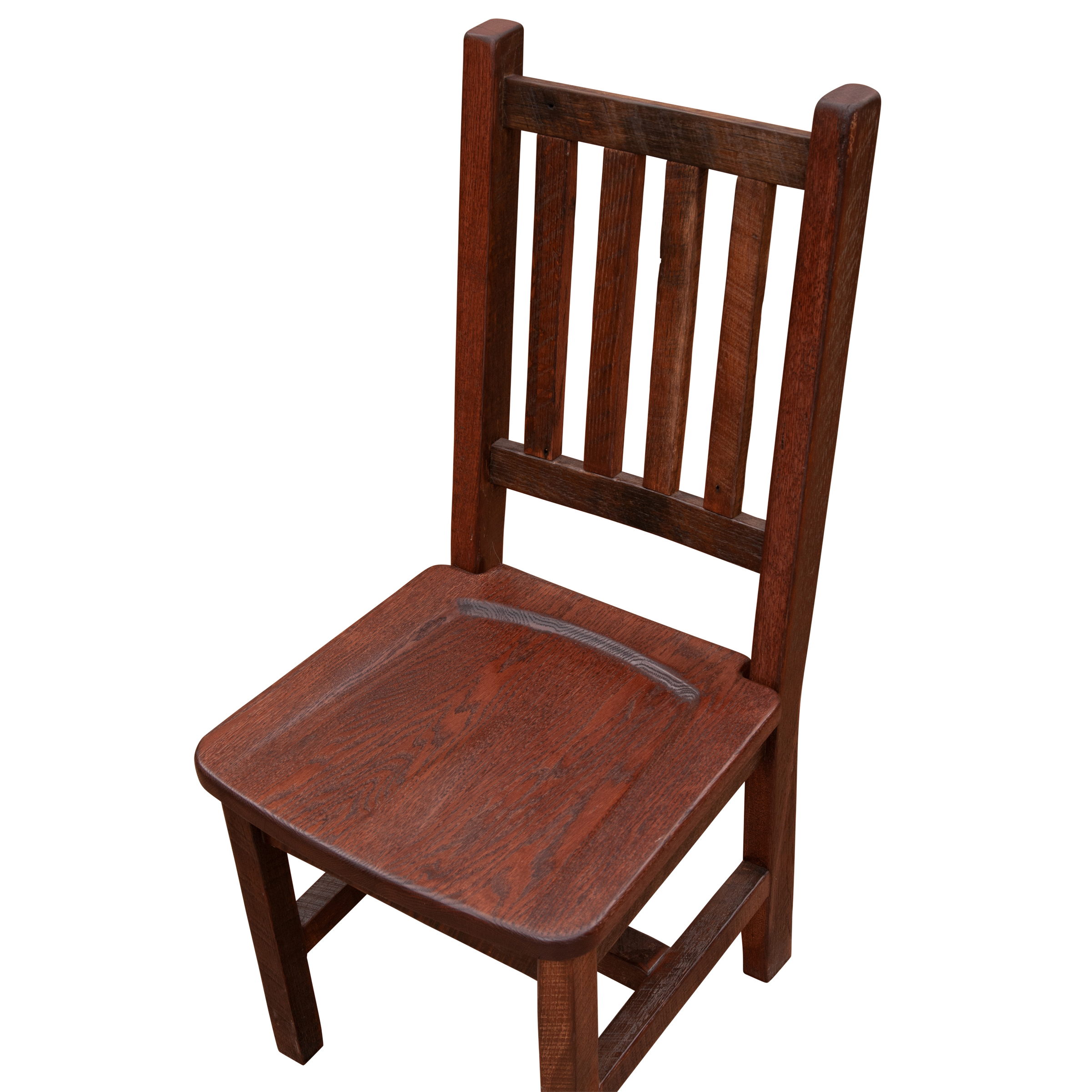 Barnwood Prairie Dining Side Chair - Antique Oak Seat - Gil's Furniture ...