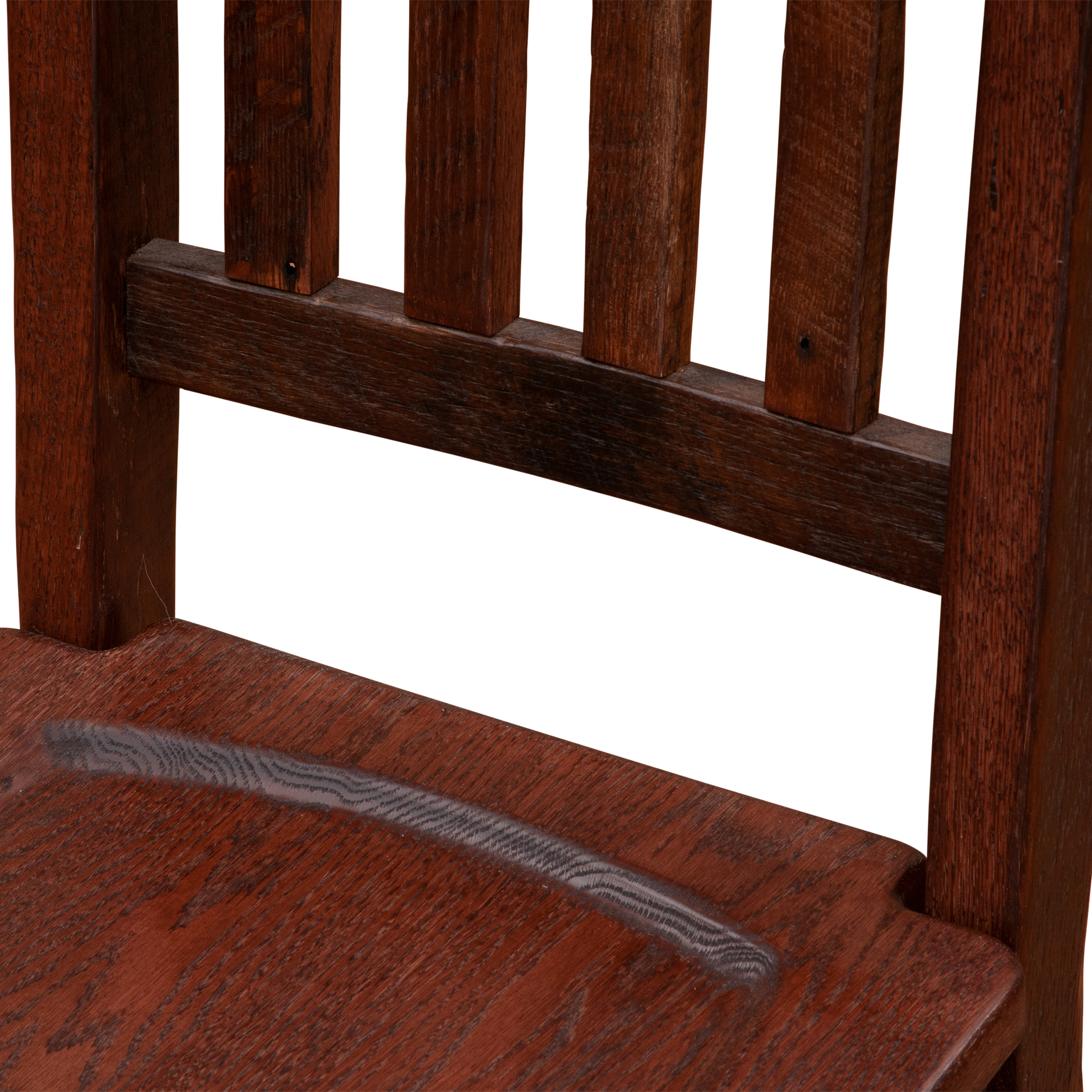 Barnwood Prairie Dining Side Chair - Antique Oak Seat - Gil's Furniture ...